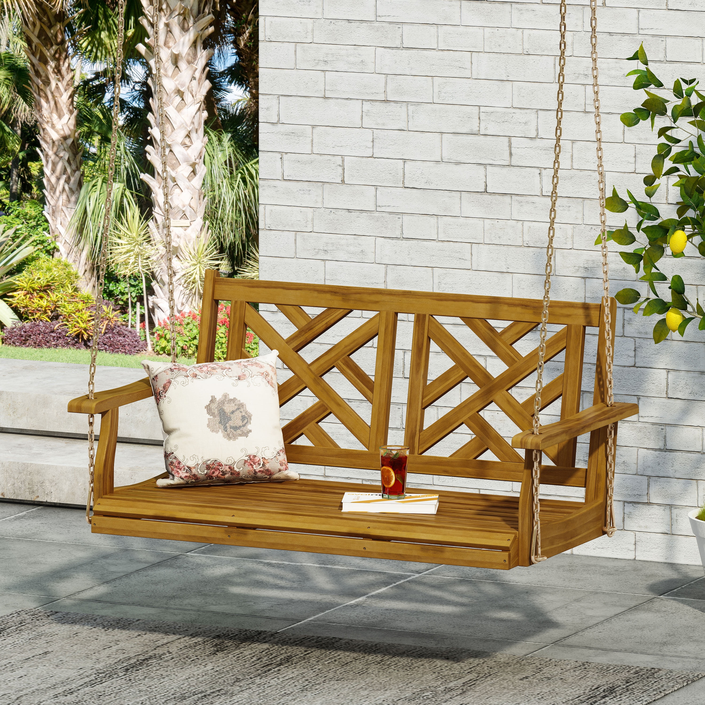 DUOSONG Alejandro Porch Swing Garden & Outdoor Outdoor & Patio ...