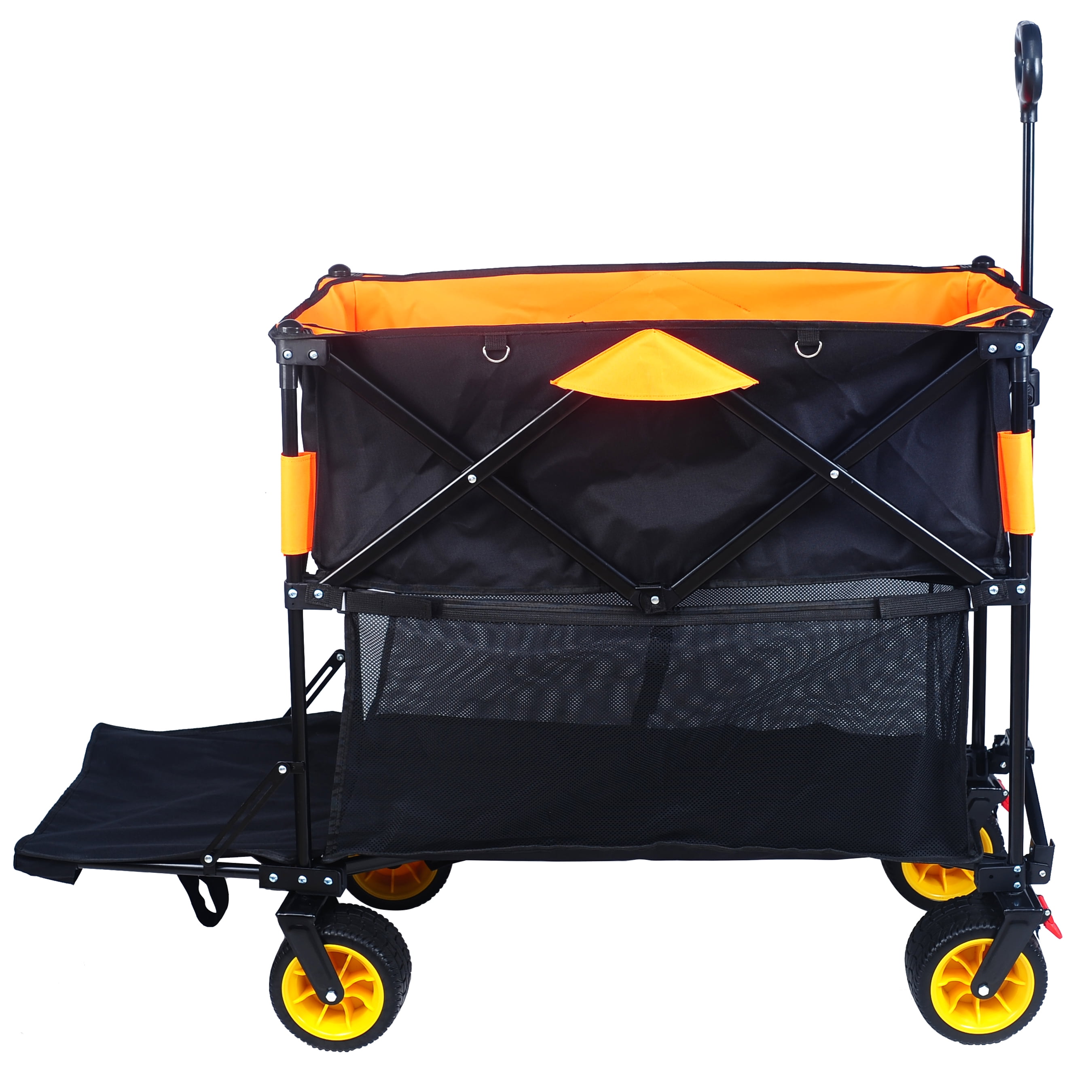 DUOSONG Big Large Capacity Folding Cart Extra Long Extender Wagon Cart ...