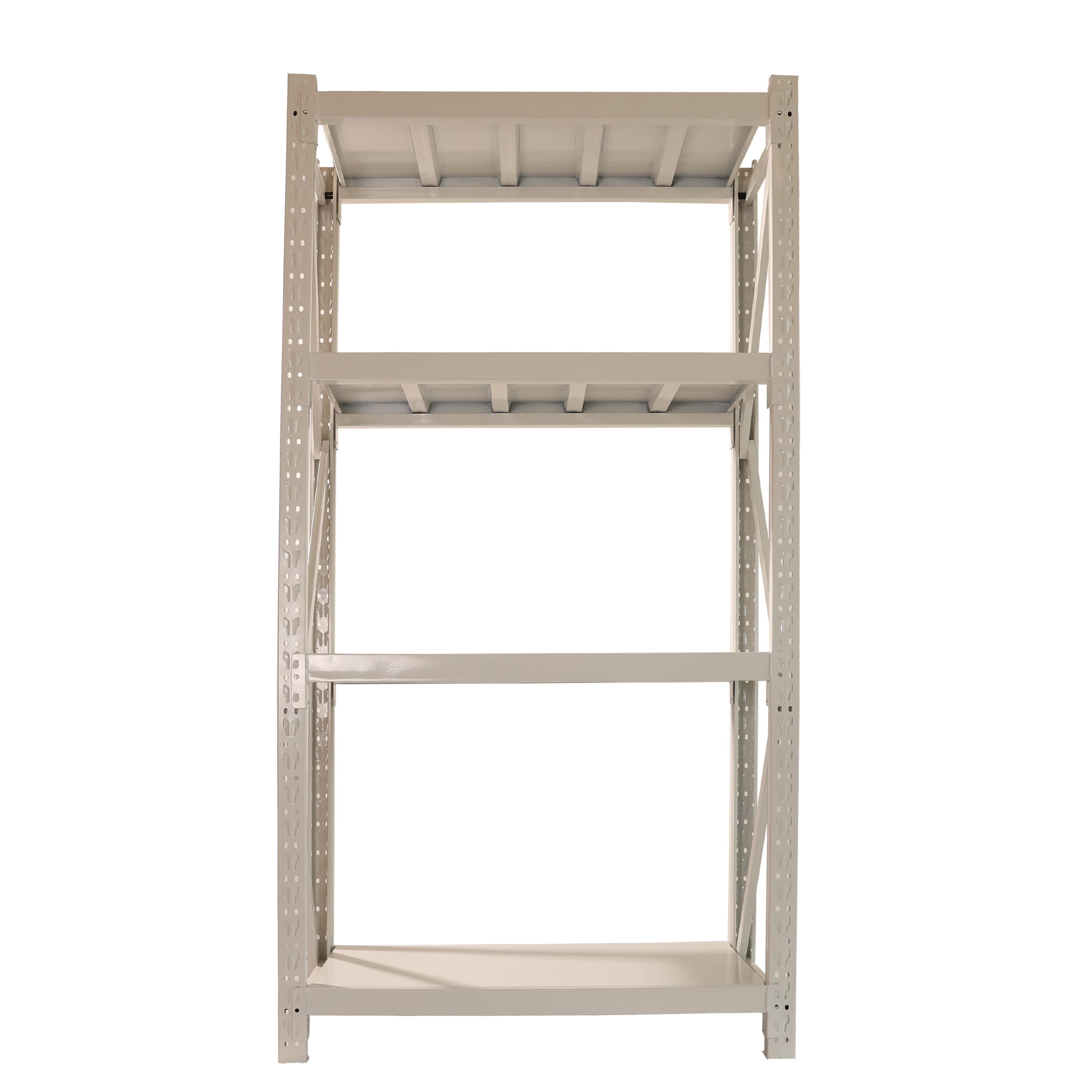 DUOSONG Capacity Garage Storage Shelves Heavy Duty White Iron Furniture ...