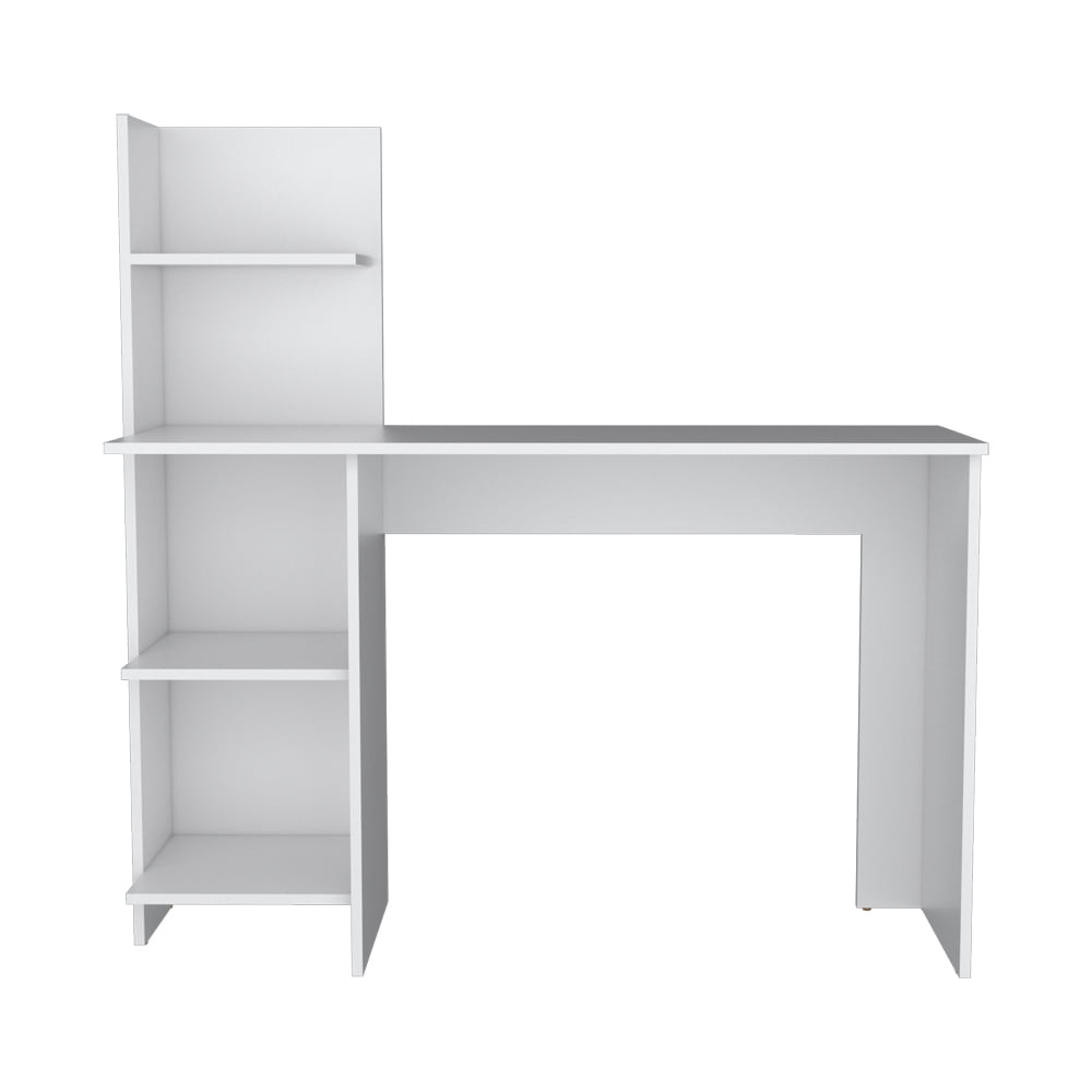 DUOSONG Desk Wichita, Office, White White Engineered Wood Furniture ...