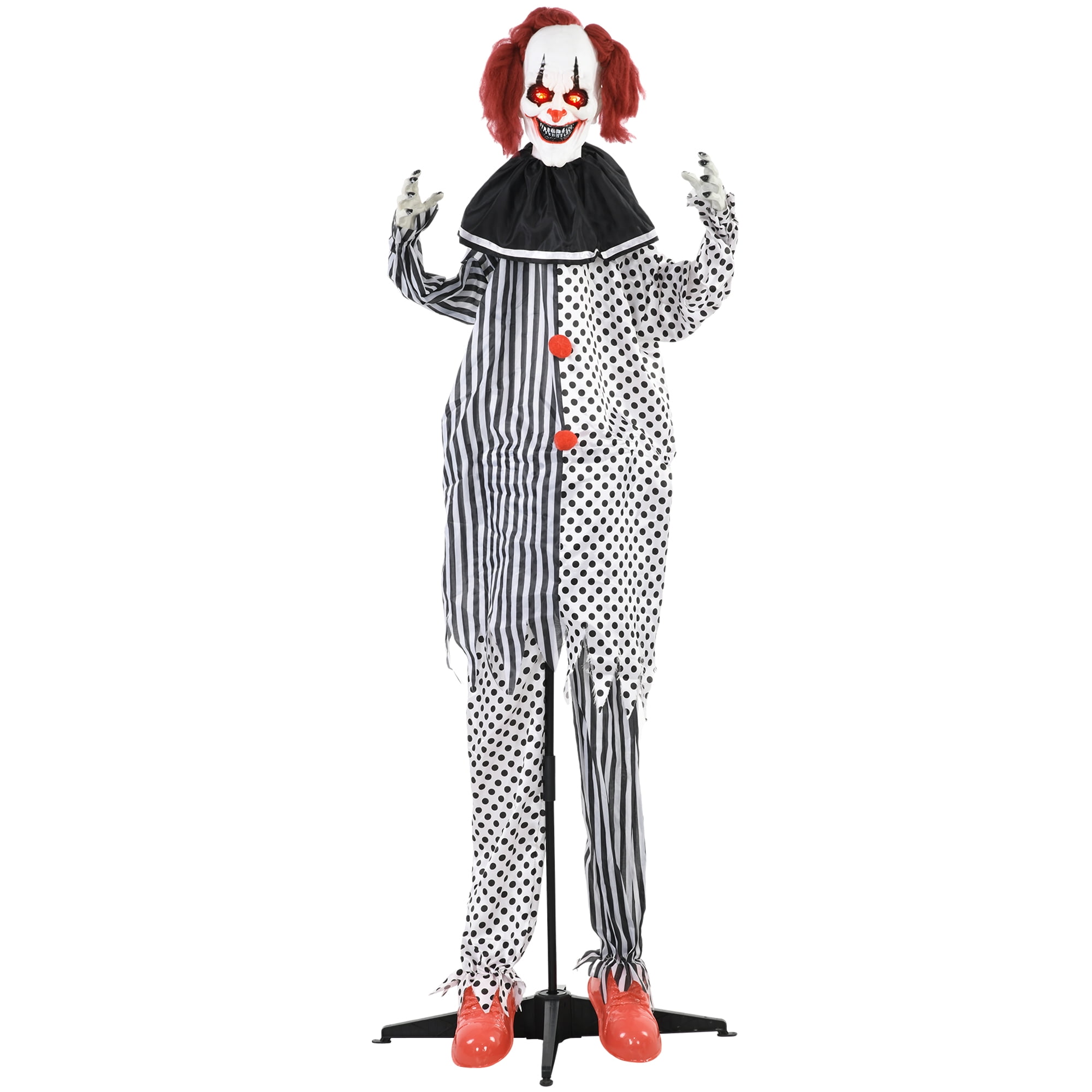 DUOSONG Homcom 6' Life Size Outdoor Halloween Decoration, Animatronic ...
