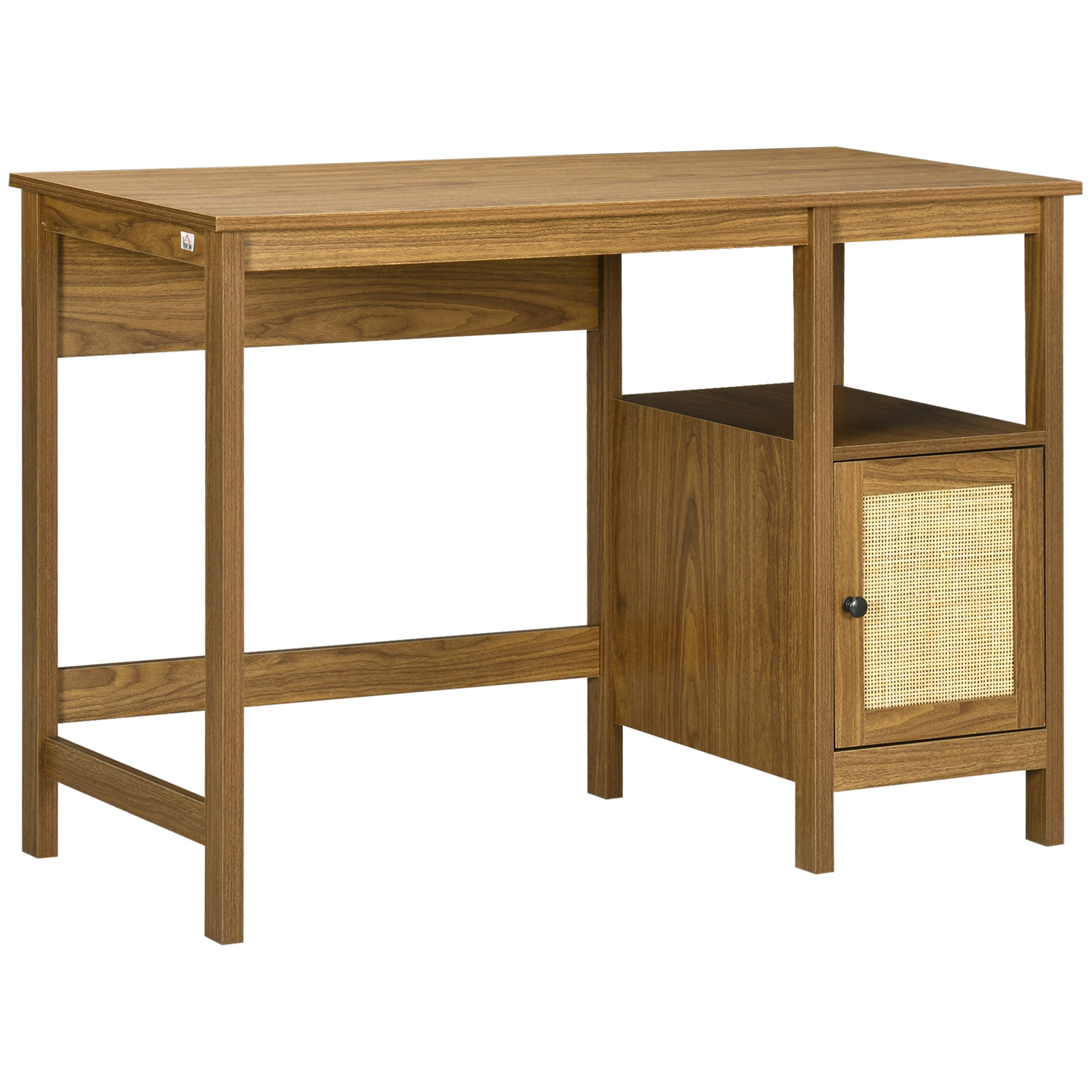 DUOSONG Homcom Space-Saving Small Computer Desk With Storage Shelf ...