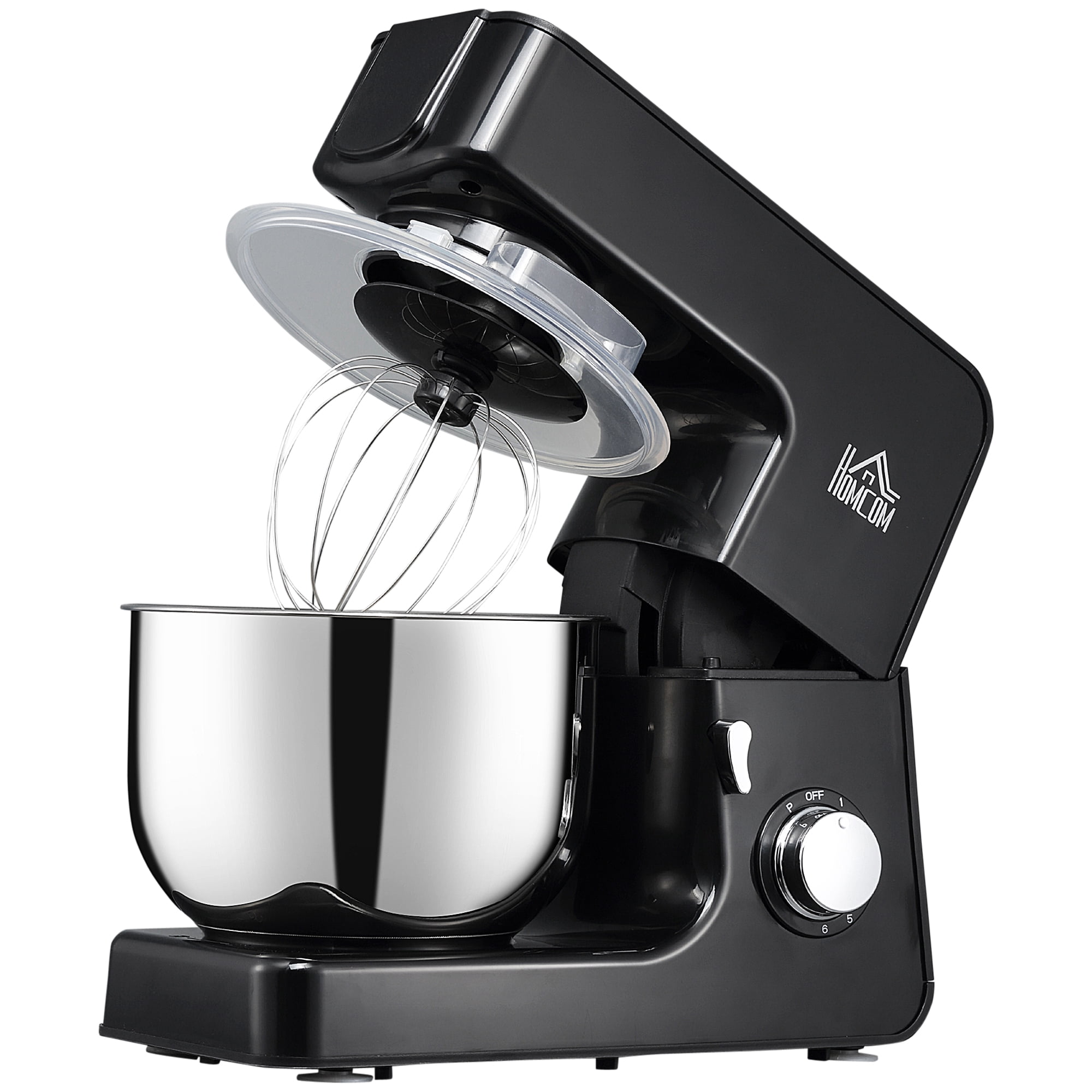 DUOSONG Homcom Stand Mixer With 6+1P Speed, 600W Tilt Head Kitchen ...