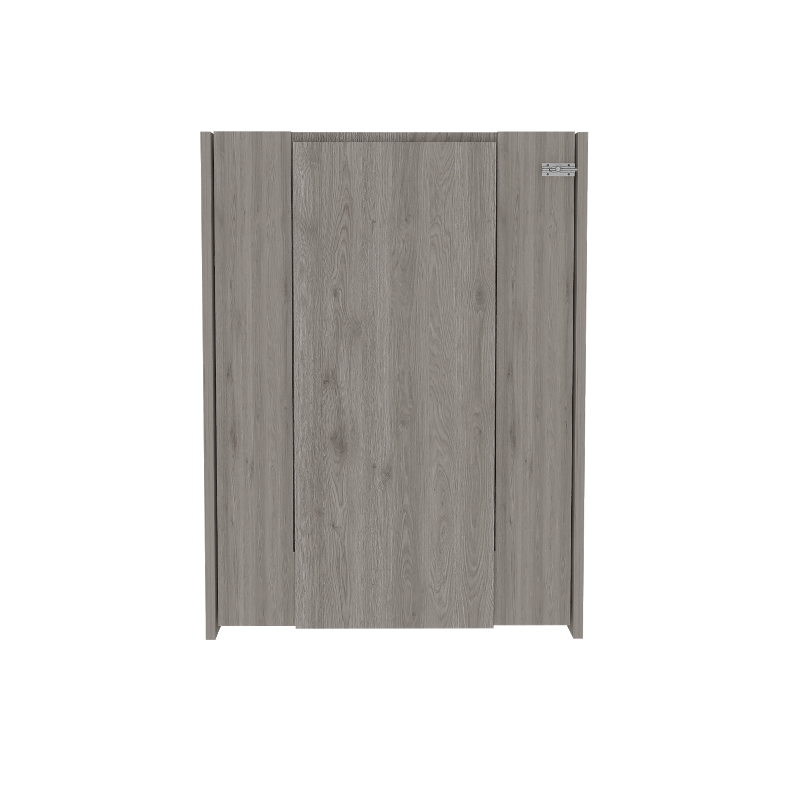 DUOSONG Light Grey Rectangle Foldable Desk Light Gray Particle Board ...