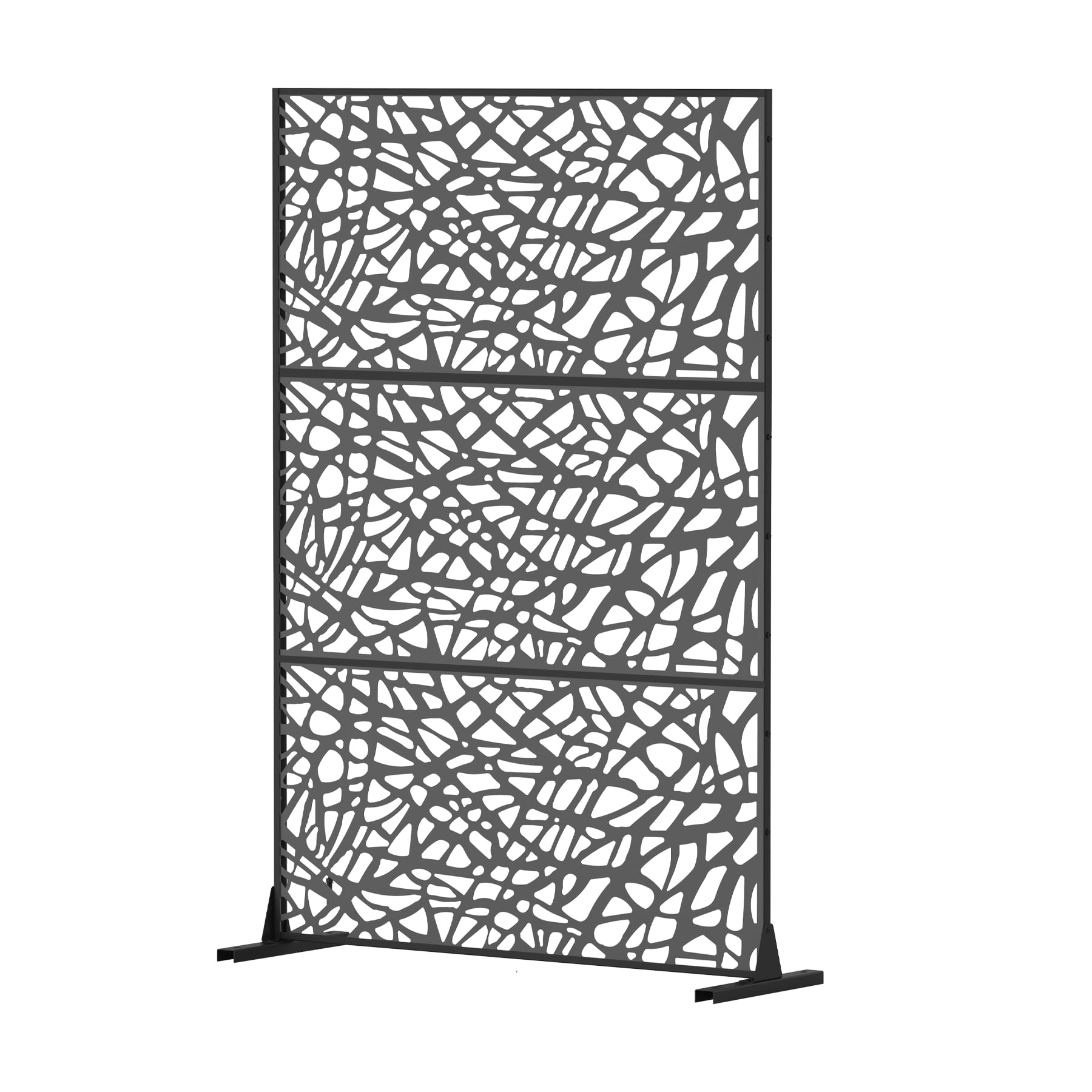 DUOSONG Metal Privacy Screens And Plastic Panels With Free Standing ...