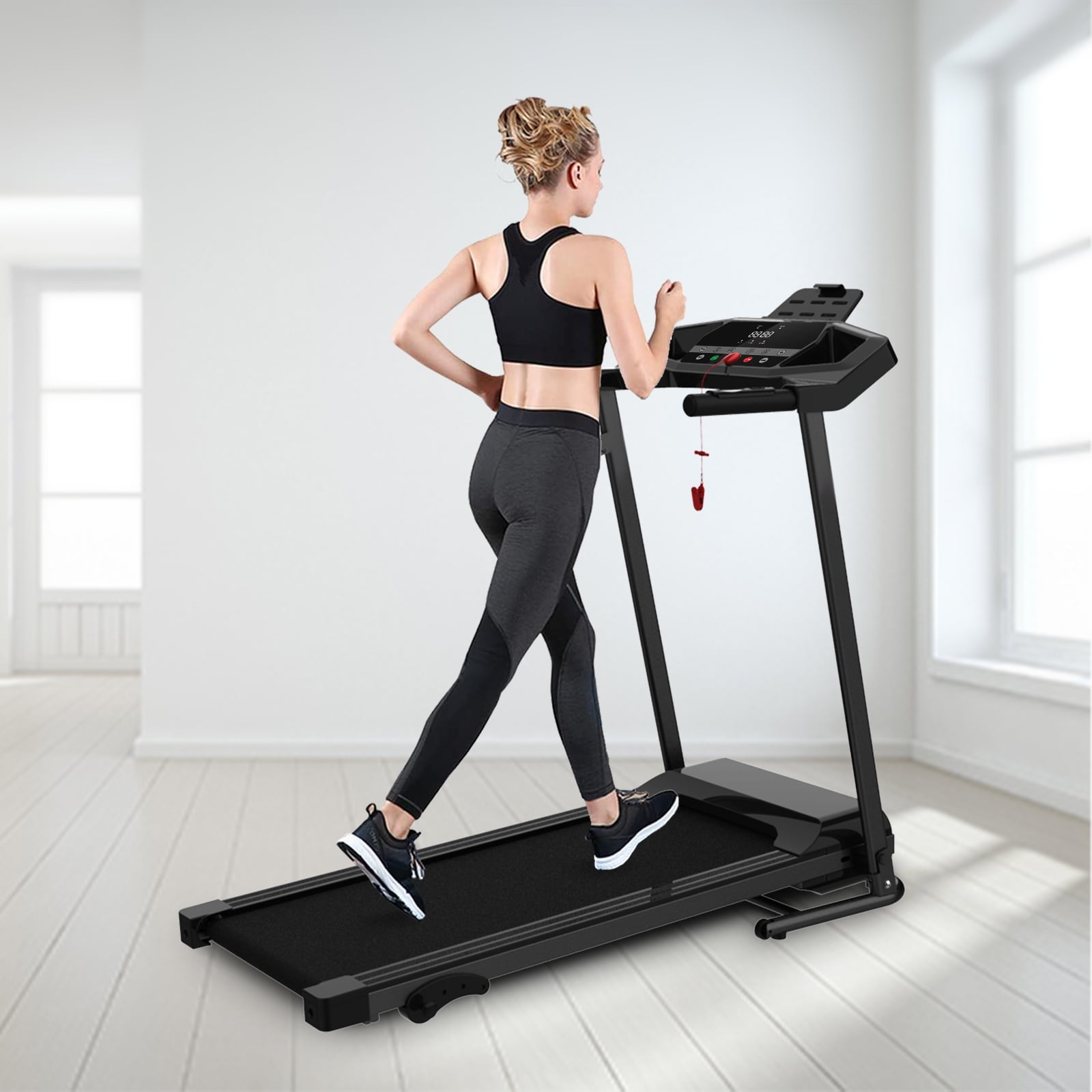 DUOSONG Motorized Electric Treadmill For Home - 3 Level Manual ...