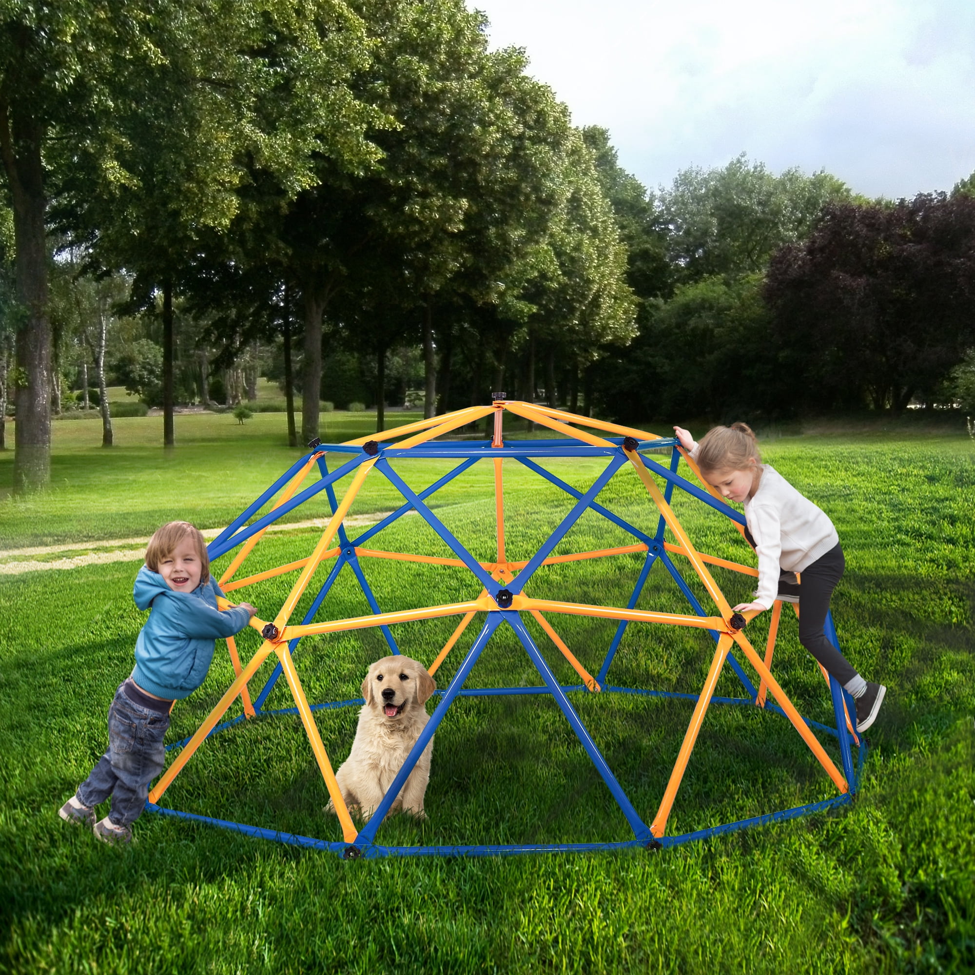DUOSONG Outdoor Dome Climber, Monkey Bars Climbing Tower, Jungle Gym ...