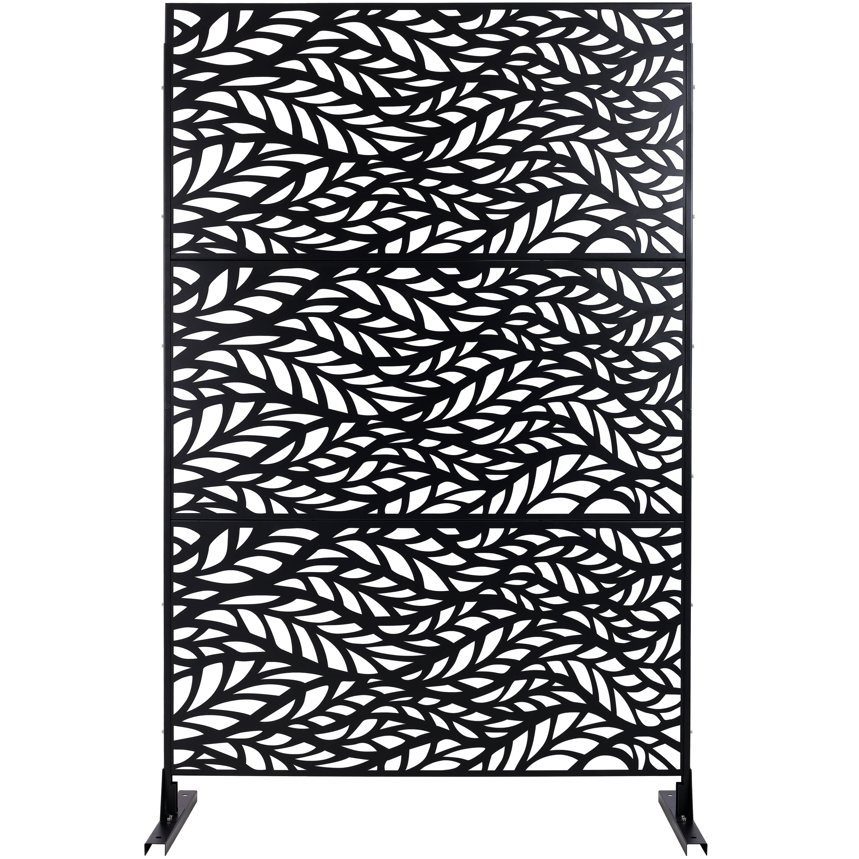 DUOSONG Outdoor & Indoor Privacy Screen Metal Privacy Screen 76" H×48 ...