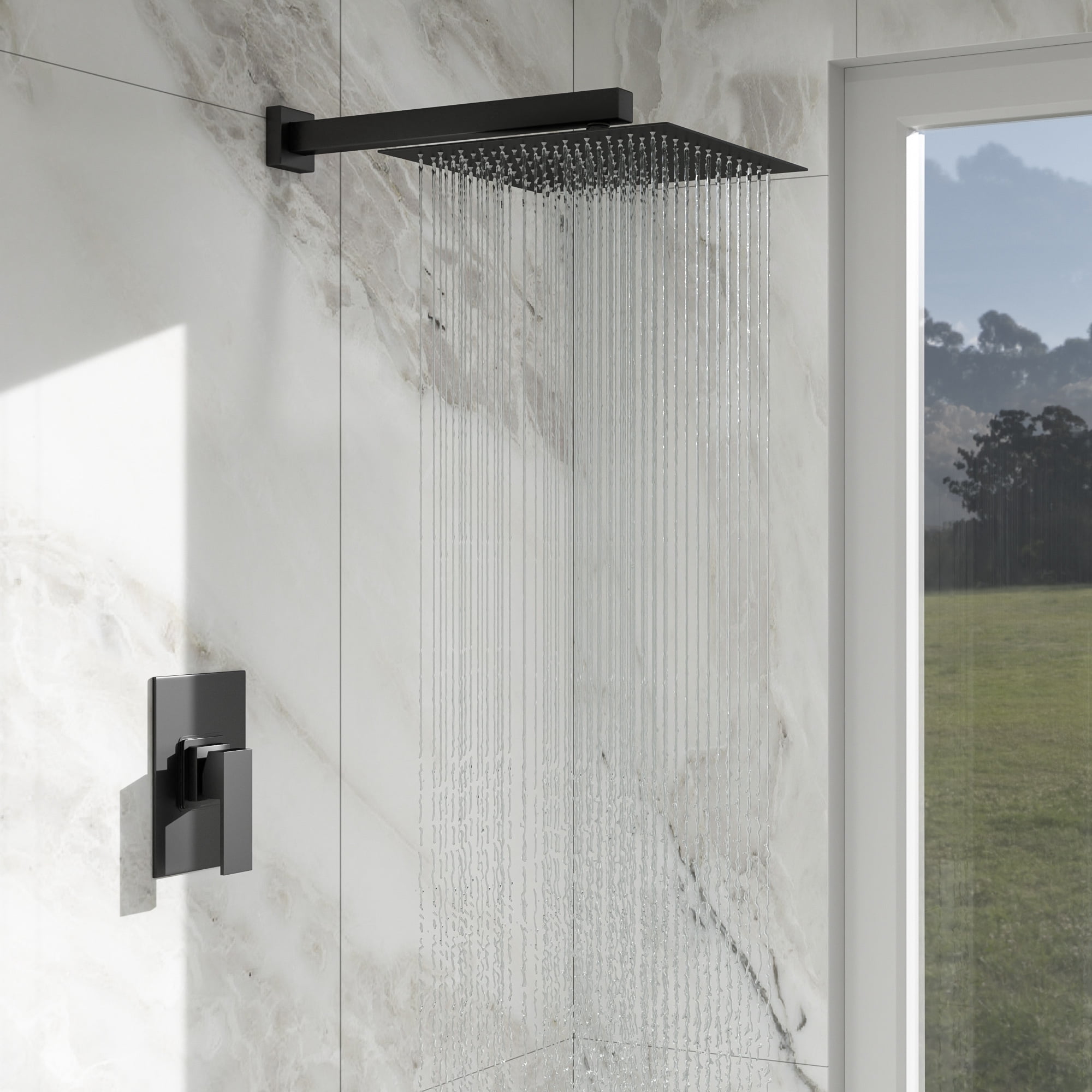 DUOSONG Shower Faucet Set,,Shower System With 10-Inch Rainfall Shower ...
