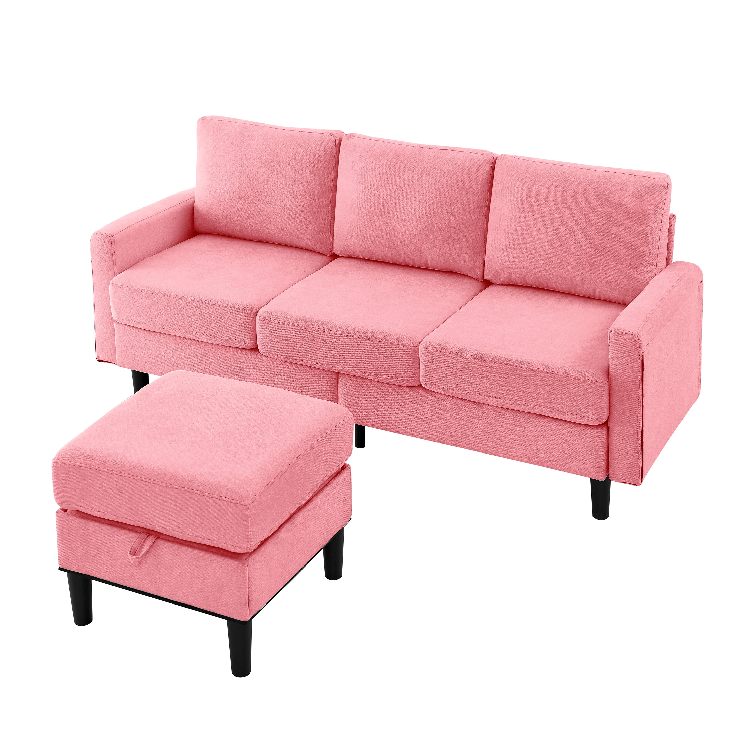 DUOSONG Upholstered Sectional Sofa Couch, L Shaped Couch With Storage ...