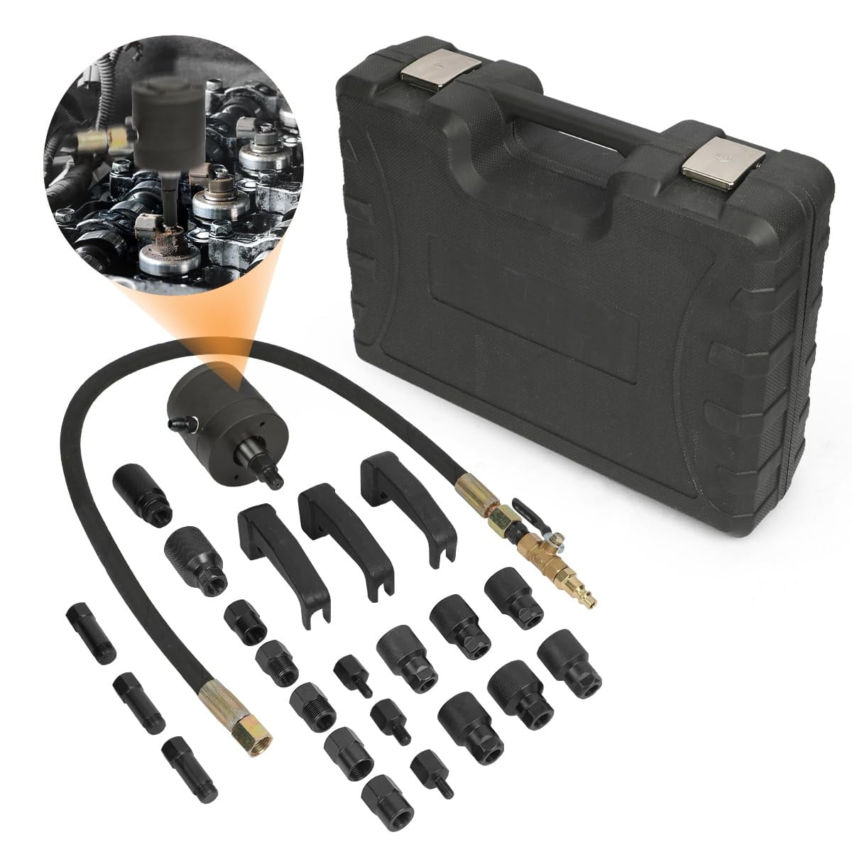 DUOYI Pneumatic Injector Puller 24pcs Diesel Injector Puller Set Labor ...