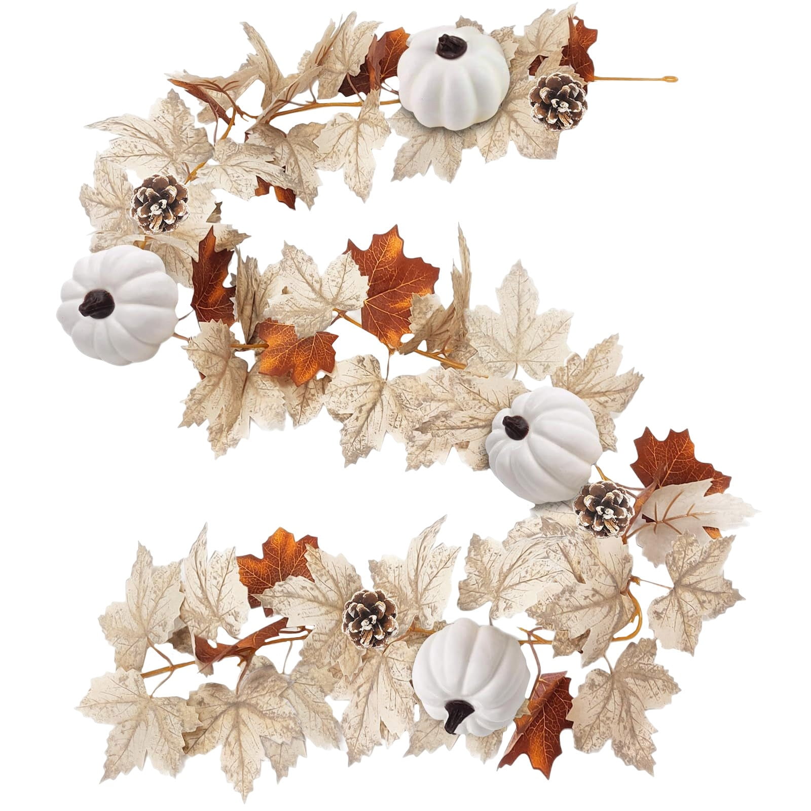 DUOYOU Big Clearance Fall Decor Fall Garland Fall Maple Leaves Garland ...