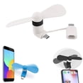 DUOYOU Mini 2-in-1 Cell Phone Fan for Android Cellphones with Type C ...