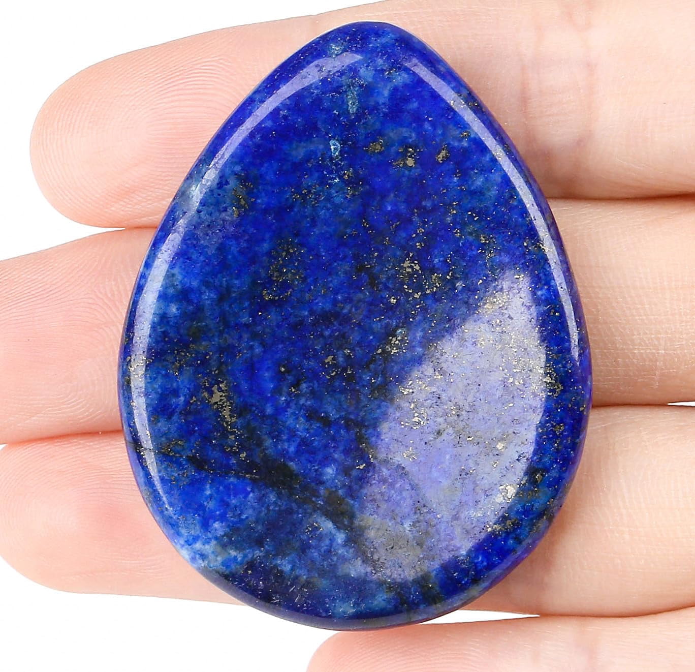 DUQGUHO Lapis Lazuli Worry Stone Natural Healing Crystals Thumb Worry ...