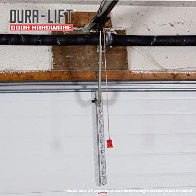 DURA-LIFT 1-1/8 in. x 24 in. Galvanized 14-Gauge Steel Punched Angle ...
