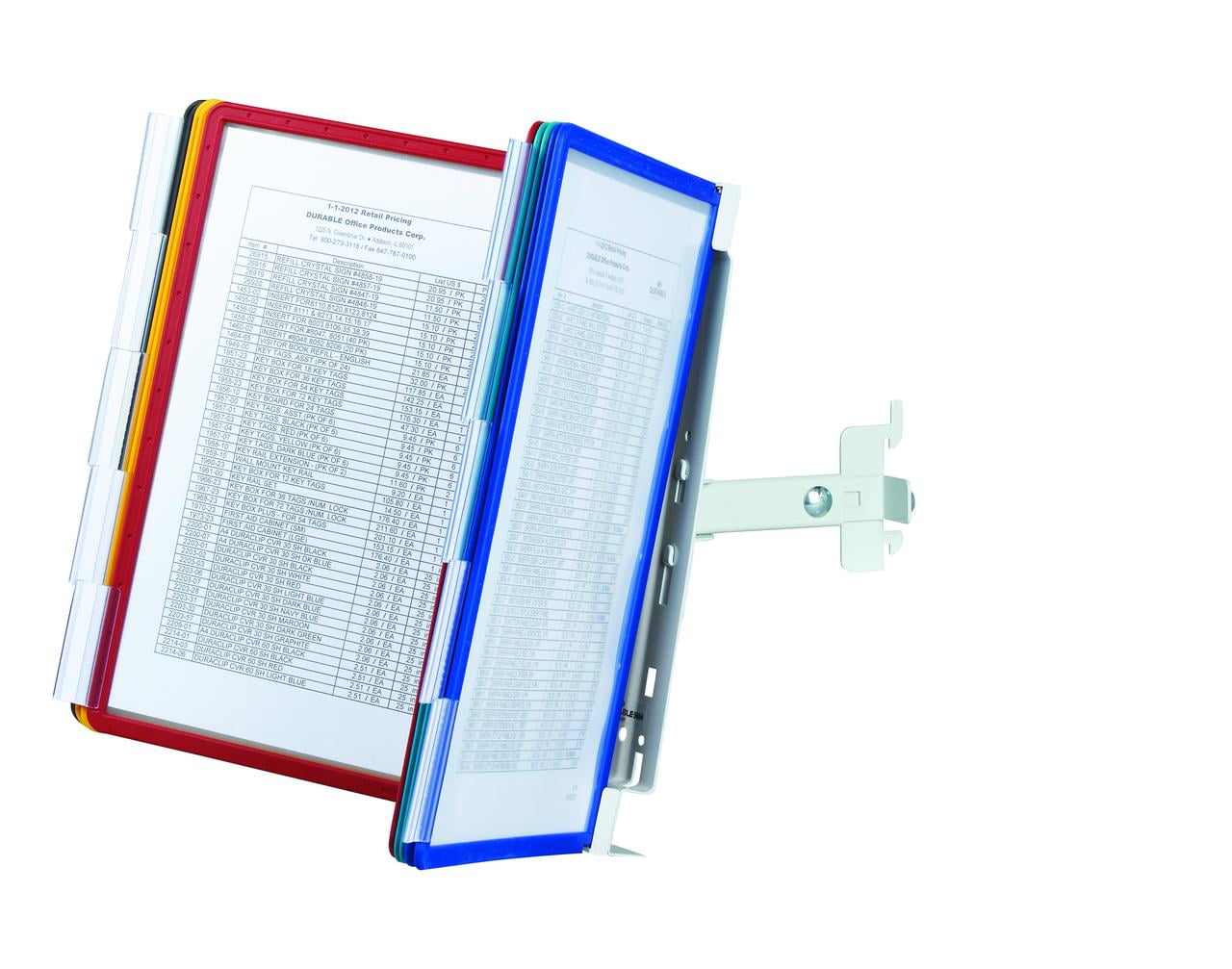 DURABLE Cubicle Panel Reference System, 10 Double-Sided Panels ...