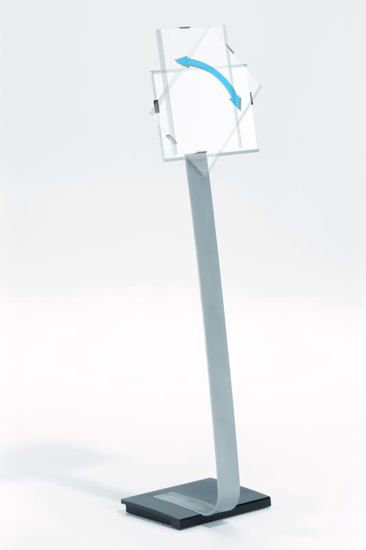 DURABLE Infobase Duo Aluminum Floor Sign Stand for Letter-Size Inserts ...