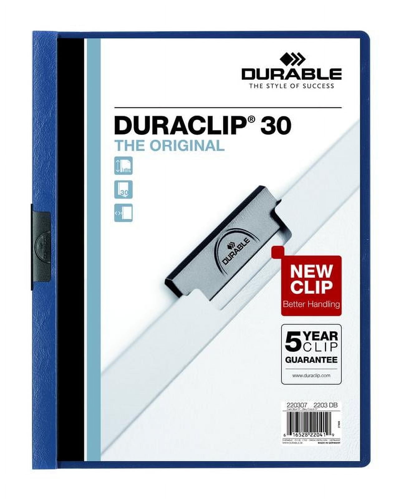 DURABLE Report Cover with DURACLIP, Letter-size, Holds Up to 30 Pages ...