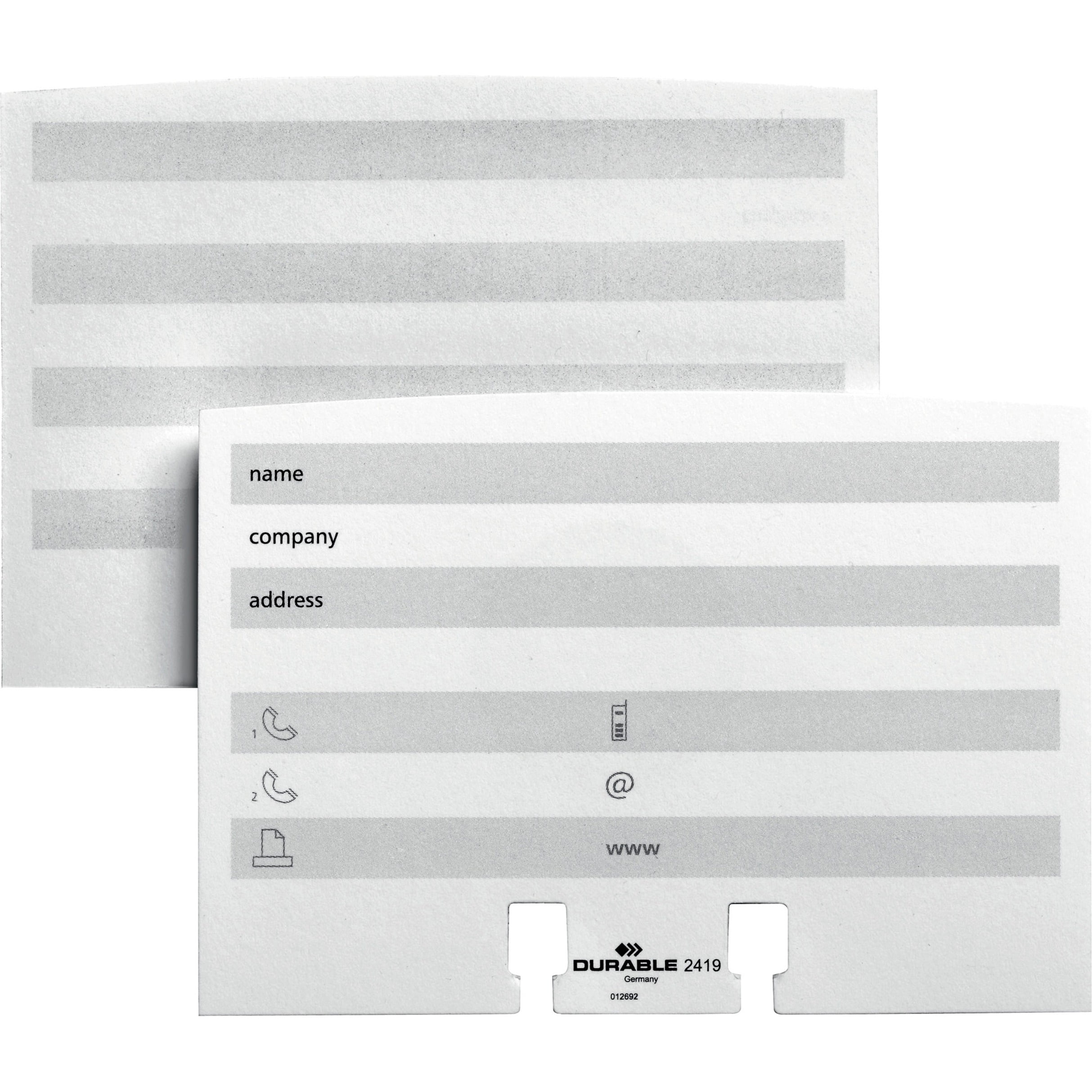 DURABLE VISIFIX & TELINDEX Address Cards Extension Set - Walmart.com