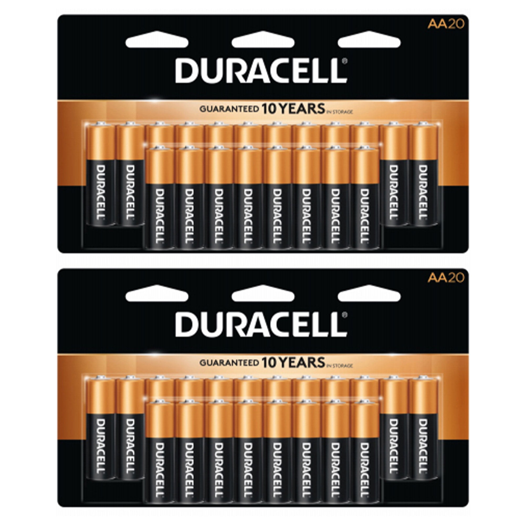 DURACELL Duralock Rechargeable AA 1.5-Volt Alkaline Batteries (40 Pack ...