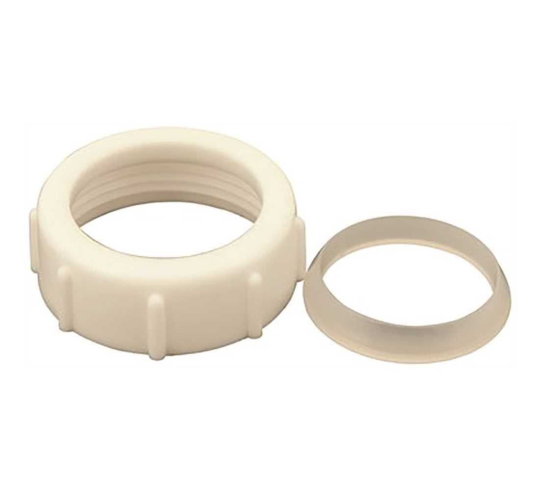 Durapro 172150 1-1/4 in. PVC Slip-Joint Nut and Washer White - Walmart.com