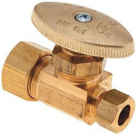 DURAPRO STRAIGHT STOP, 1/2 IN. SWEAT X 3/8 IN. COMPRESSION, ROUGH BRASS ...