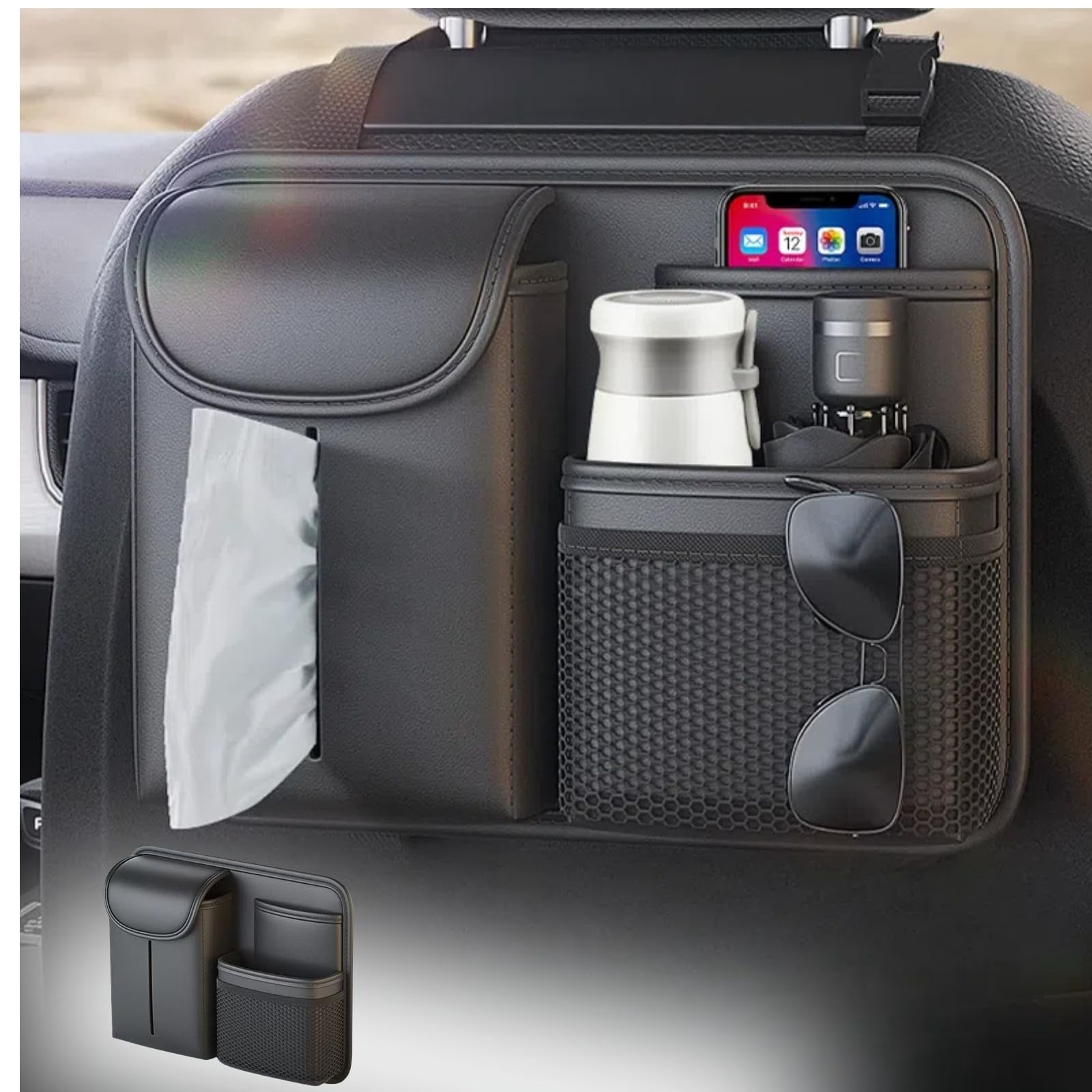 DURASIKO Backseat car organizer Backseat organizer Car seat back ...