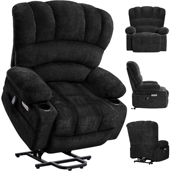 DURASPACE Power Lift Recliner Chair Massage Recliners with Heat, Shell ...