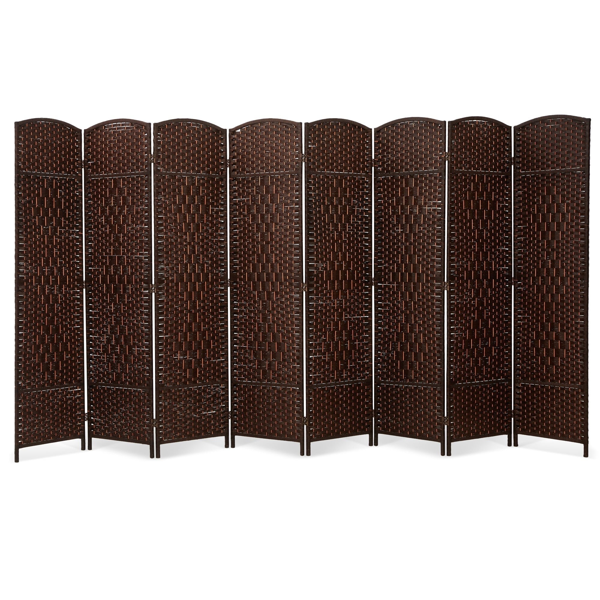 DURASPACE Room Divider 6 FT Tall Weave Fiber Freestanding Double Hinged ...