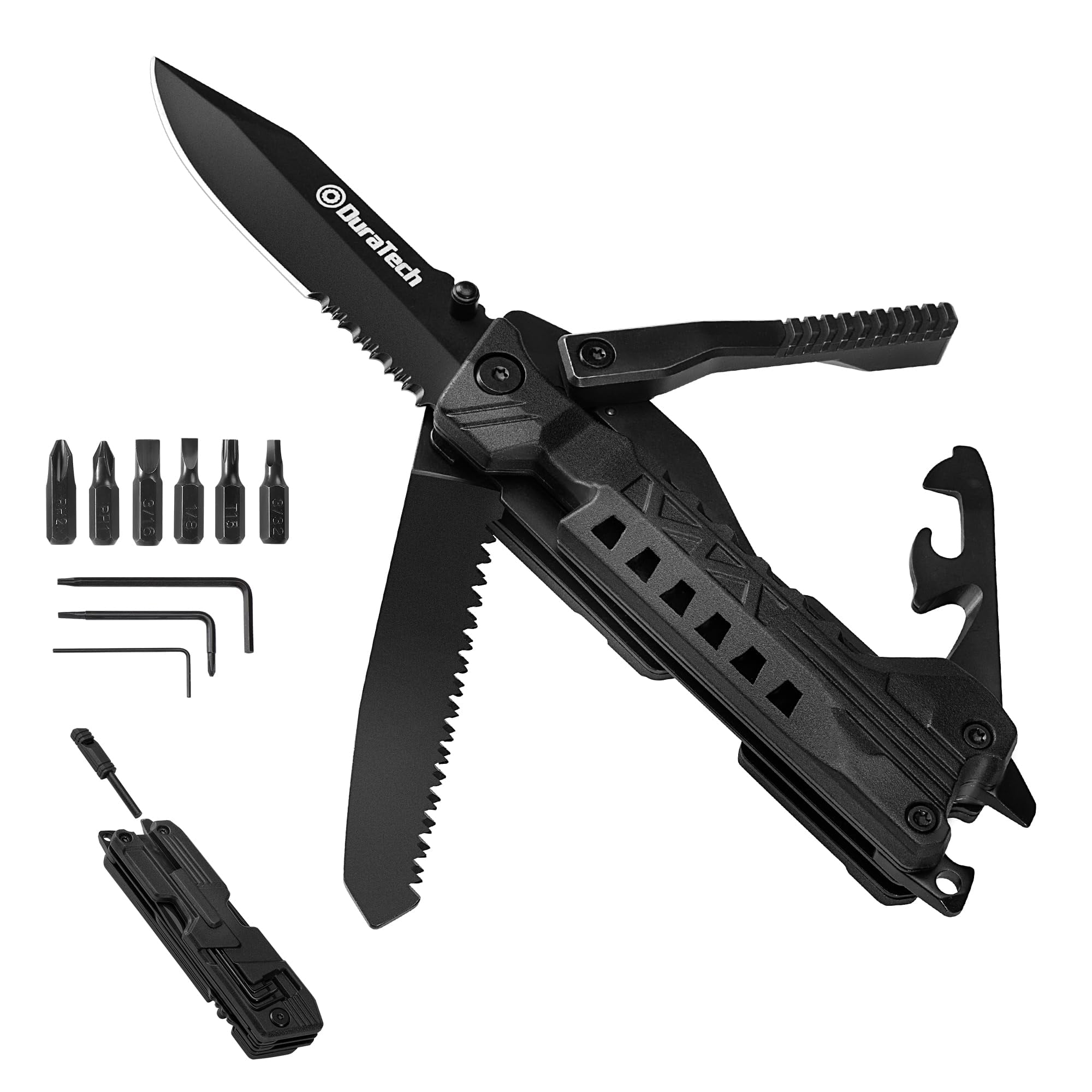 DURATECH 20 in 1 Multitool with Safety Locking, Gift for Men, with ...