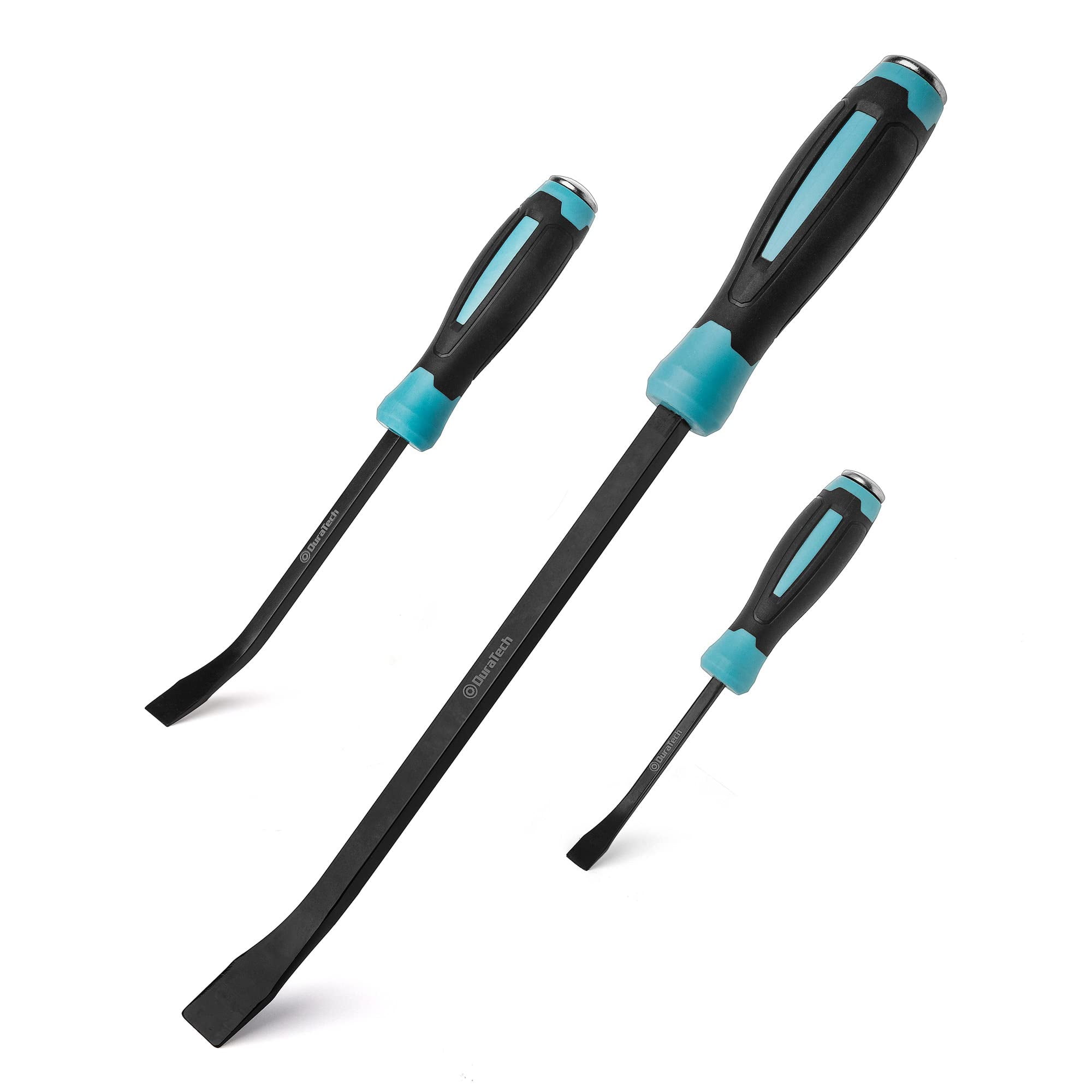 DURATECH 3-Piece Pry Bar Set, Including 8", 12" and 18", Hammer Strike ...