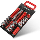 DURATECH Socket Organizer, 48-Piece Portable Socket Holder with Handle ...