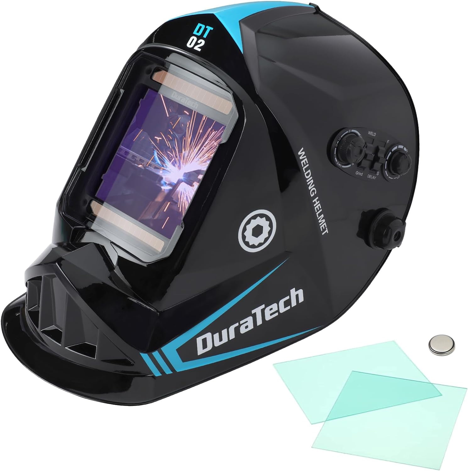 Free Shipping! DURATECH Welding Helmet Auto Darkening with Replacement ...