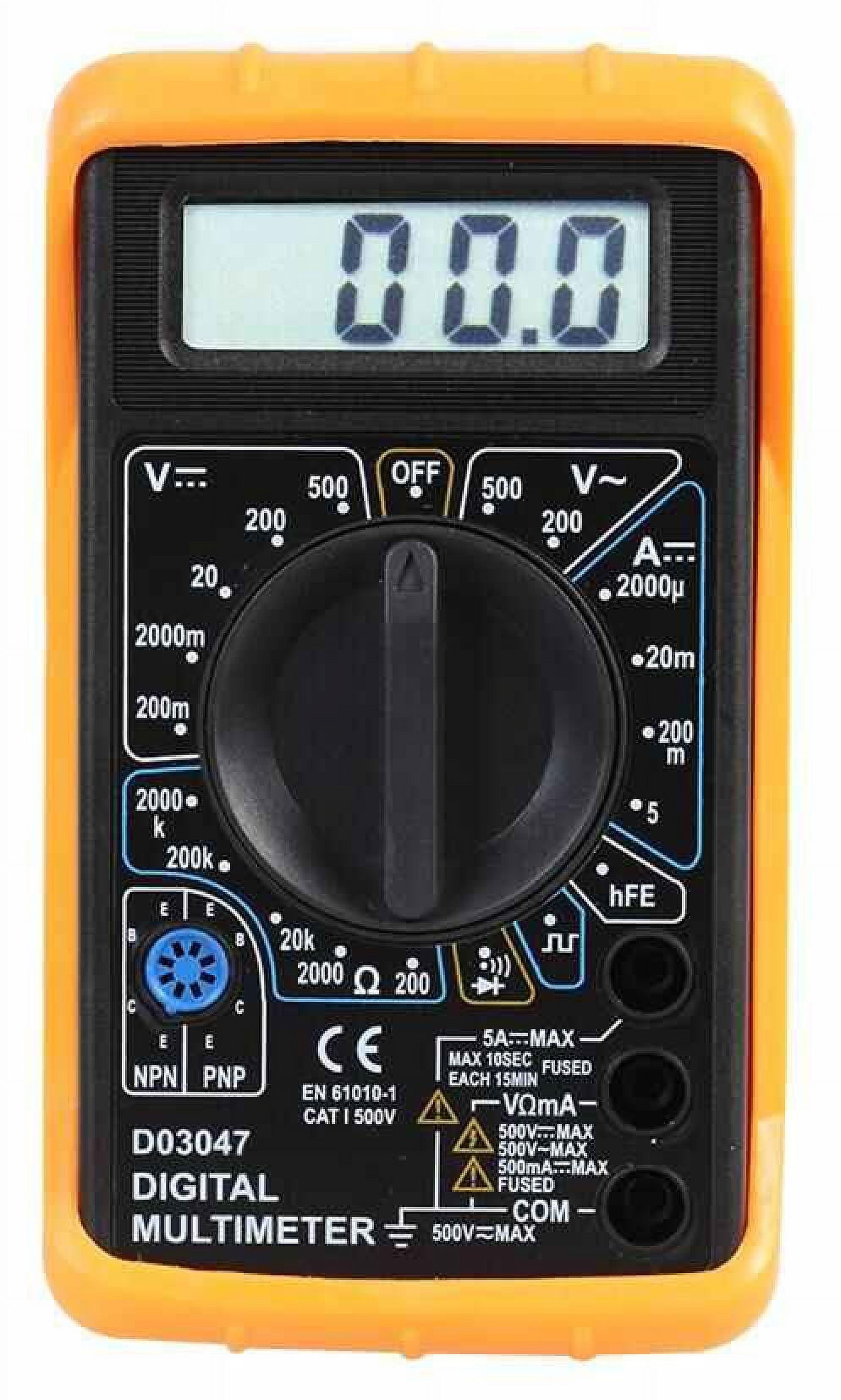 DURATOOL - 500V AC/DC Manual Ranging Digital Multimeter - Walmart.com
