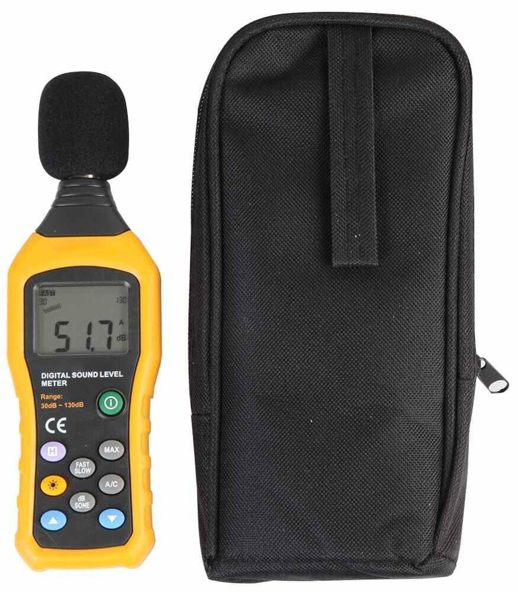DURATOOL - A and C Weighted Digital Sound Level Meter - 30dB to 130dB ...