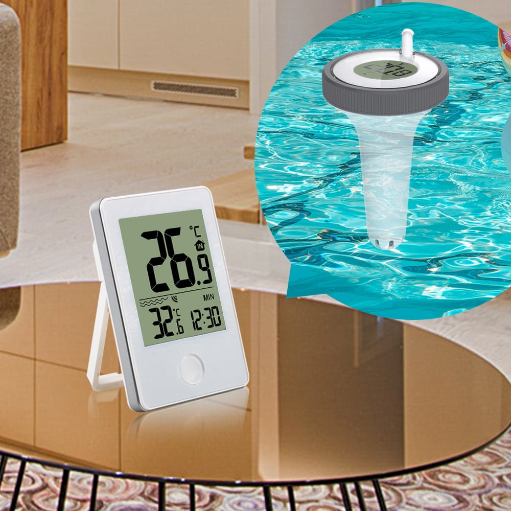 DURFICST Digital Pool Thermometer Wireless Floating Easy Read with ...