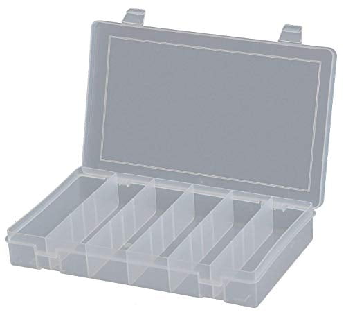 DURHAM Plastic Divider Box - 11x6-3/4 x1-3/4" - (6) Compartments - (5 ...