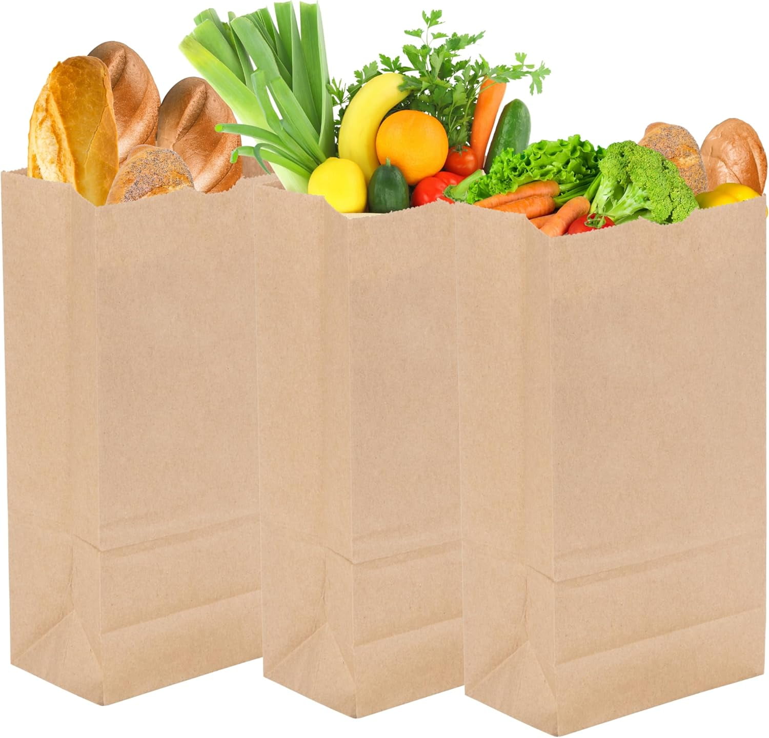 DURO 12# Dubl Life SOS Paper Bag 100 Count-Heavy Duty Paper Bags 35 ...