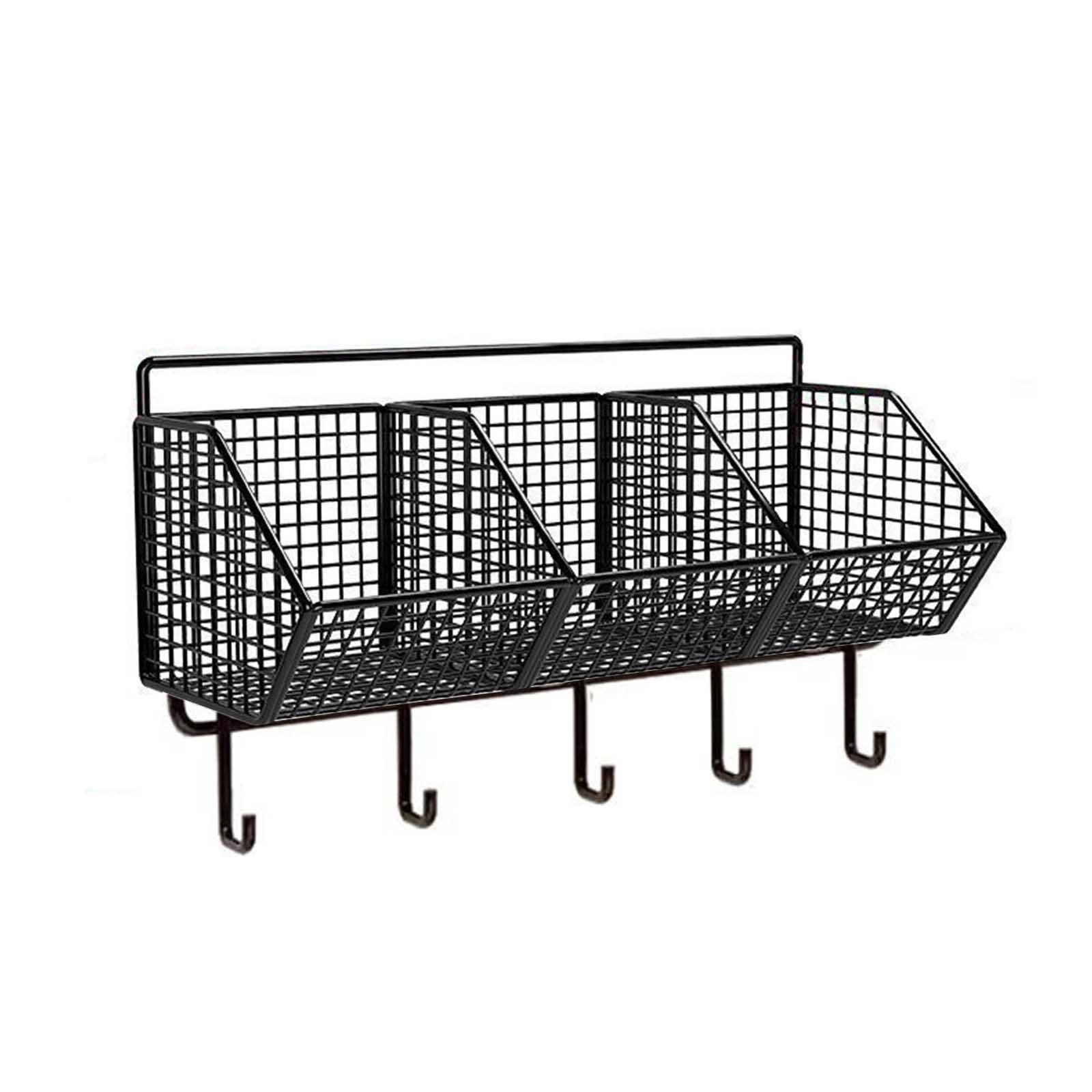 DURUA Storage Baskets - 14.17x5.51x5.9in Black Large Capacity Ginger ...
