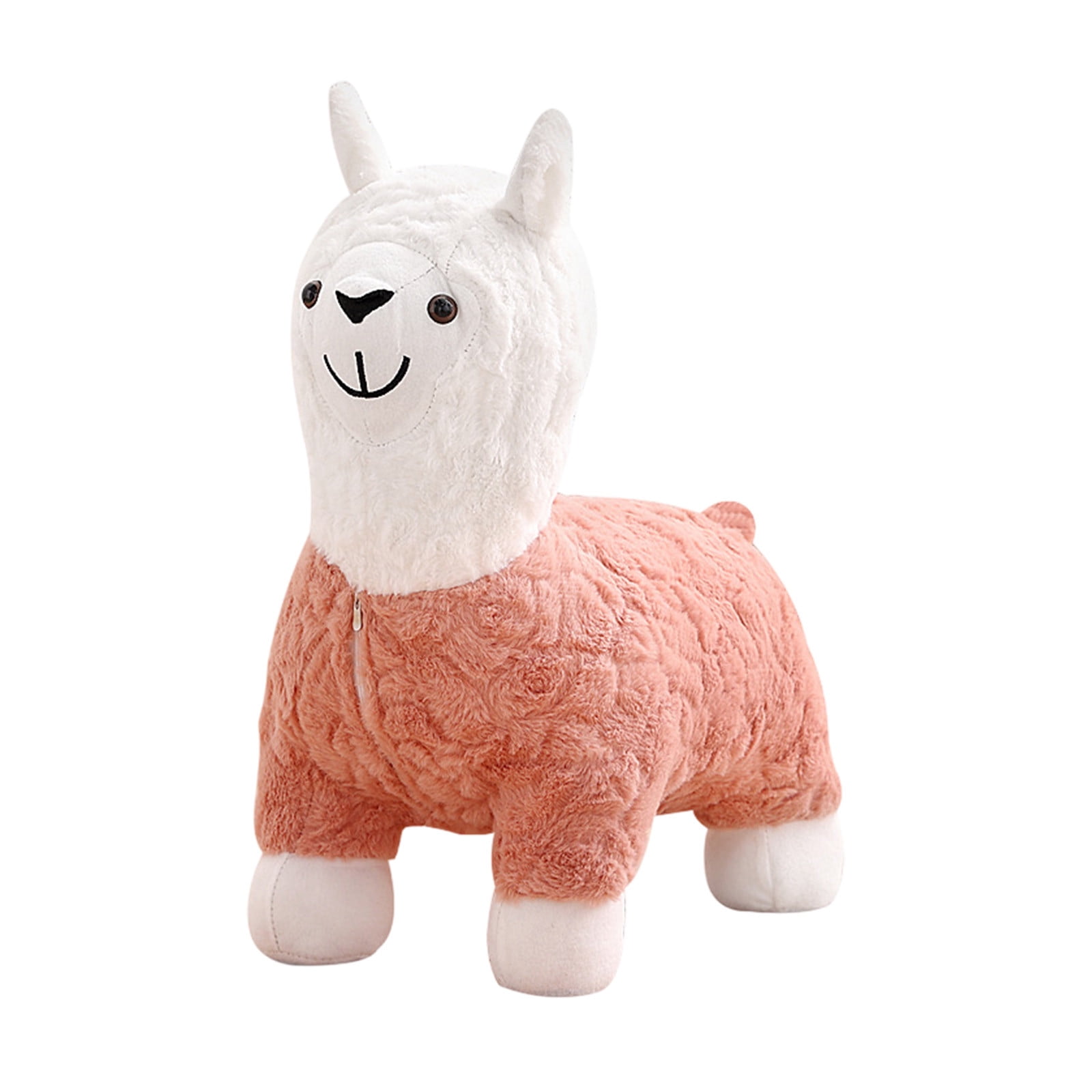DURUA Upholstered Stool Ottoman, Cute Alpaca Door Stopper Decorative ...