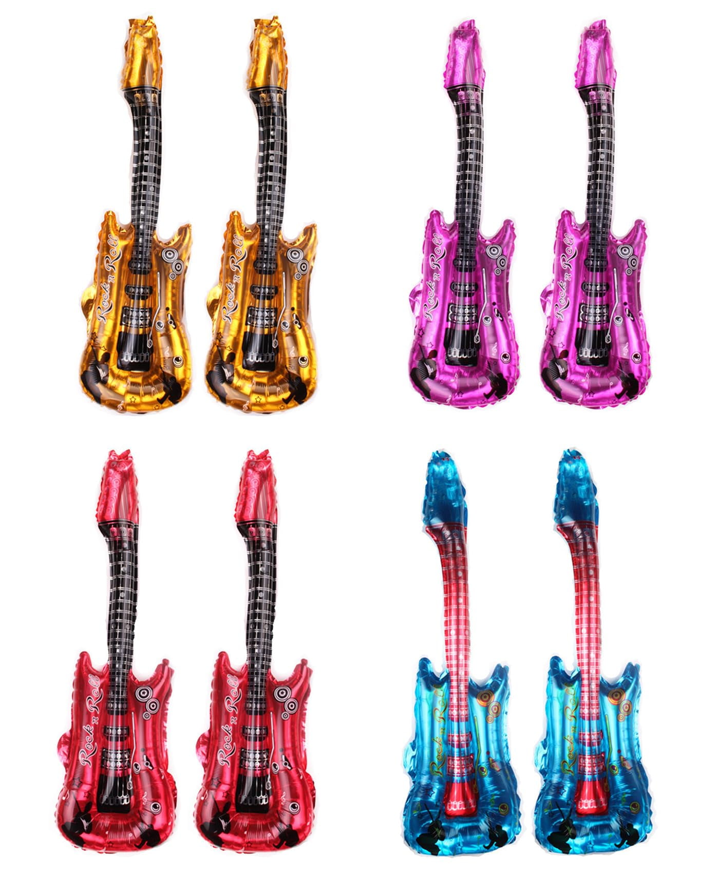 DUXUANT 8 pcs Huge YPF5 Guitar Aluminum Foil Balloon Rock Star Balloon ...