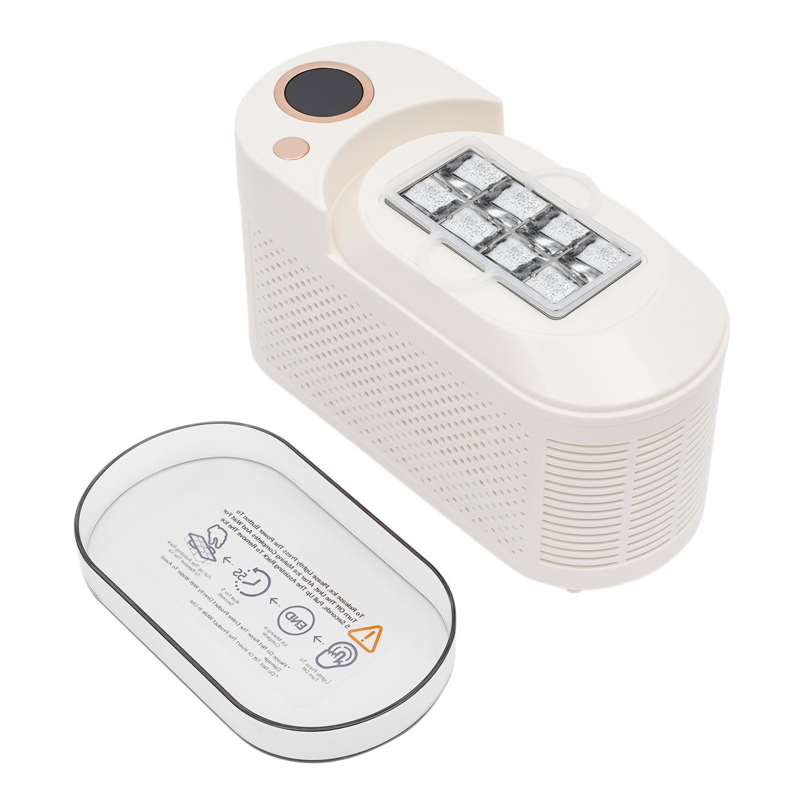 DUYIWAA 8 Cubes Ice Maker Portable Compact Ice Making Machine Mini ...