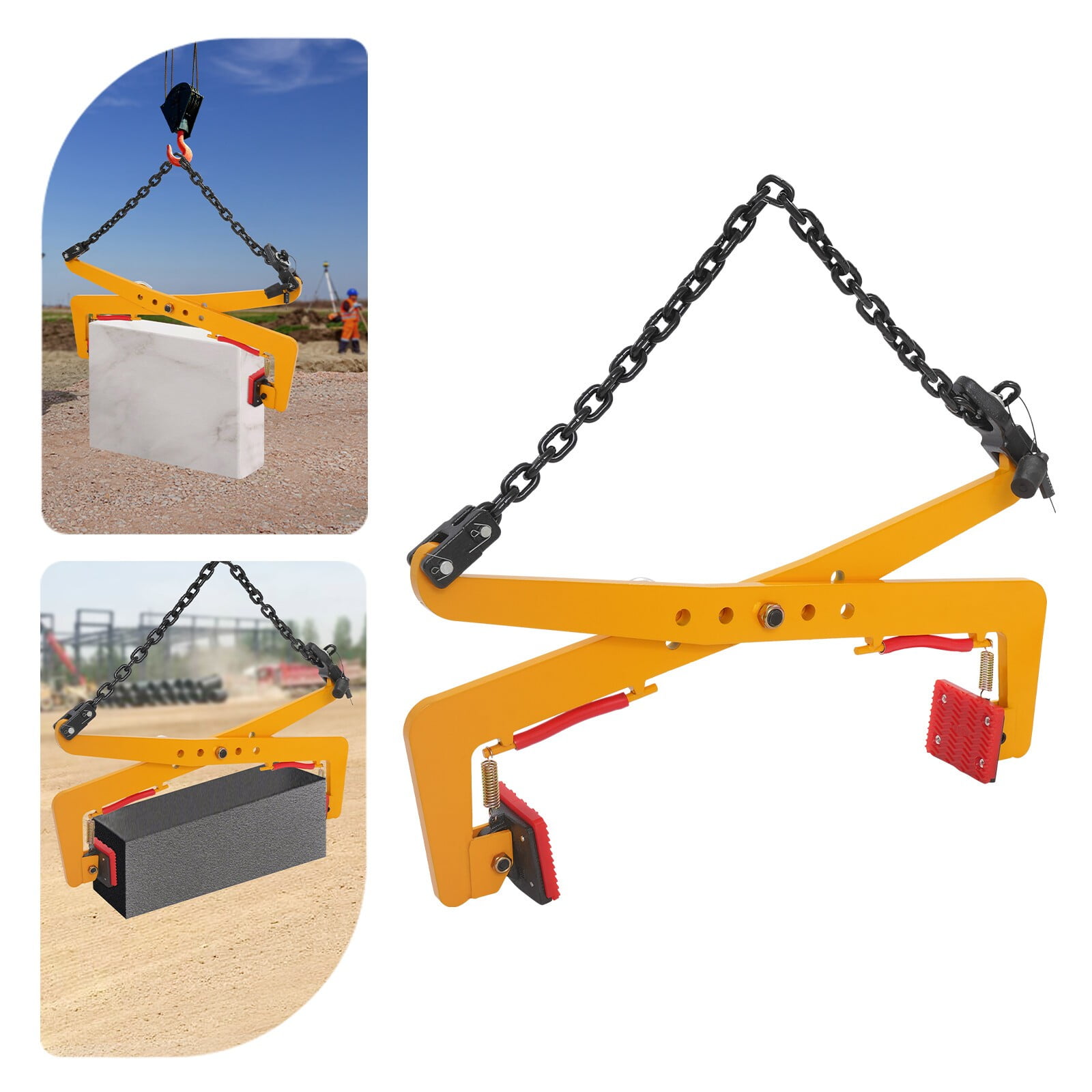 DUYIWAA Granite Slab Lifting Clamps 1102lbs, Heavy Duty Stone Lifting ...