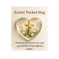 DUYIWUE Easter Cross Pocket Hug 3.5 inches, Mini Acrylic Hug Token with ...