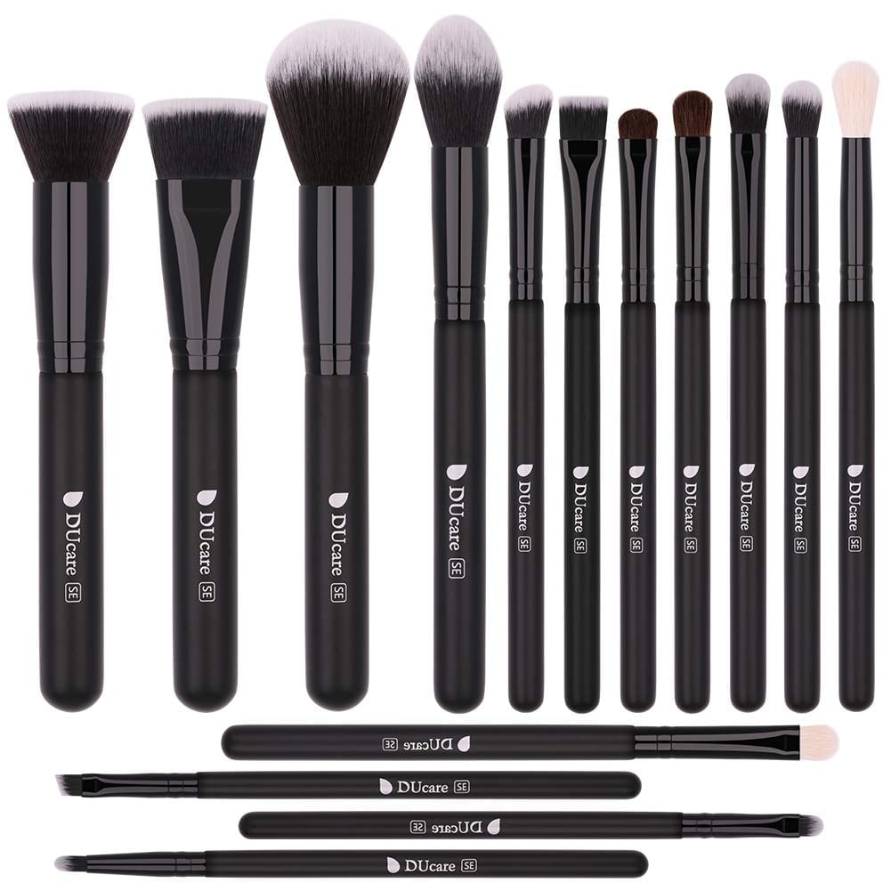 DUcare 15Pcs Makeup Brushes: Synthetic Kabuki Foundation, Concealers ...