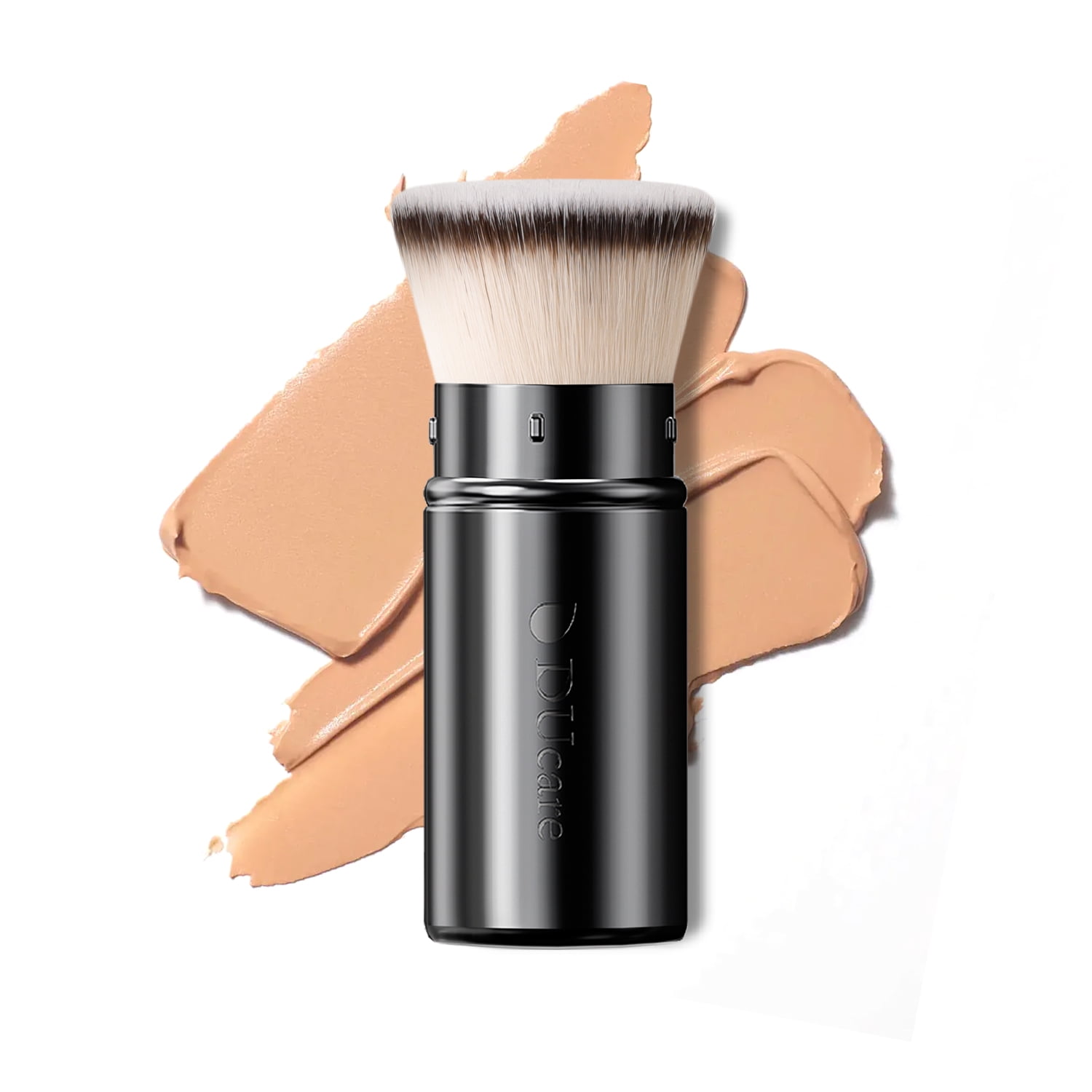 DUcare Retractable Makeup Brushes, Travel Kabuki Powder Foundation Brush, Portable Face Liquid ...
