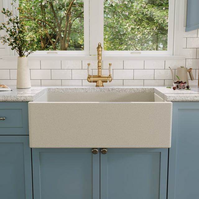 DV-1K0198YD DV-1K0198CD DeerValley 30" L X 18" W Single Bow Apron-Front ...