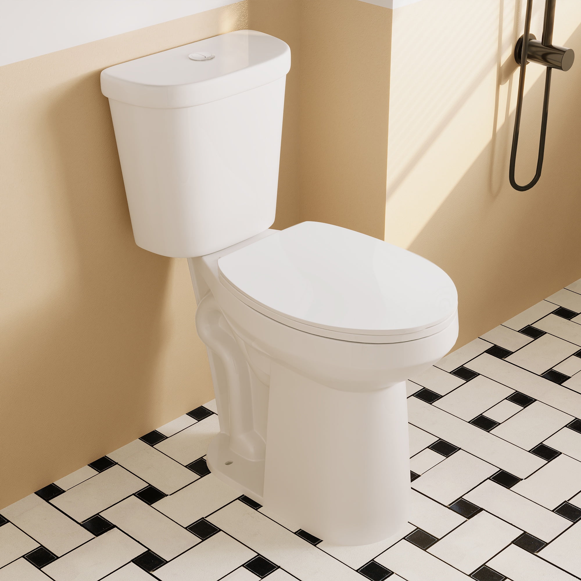 DV-2F0145 21" ADA High 2-piece Toilet , Comfortable Seat Height Dual ...