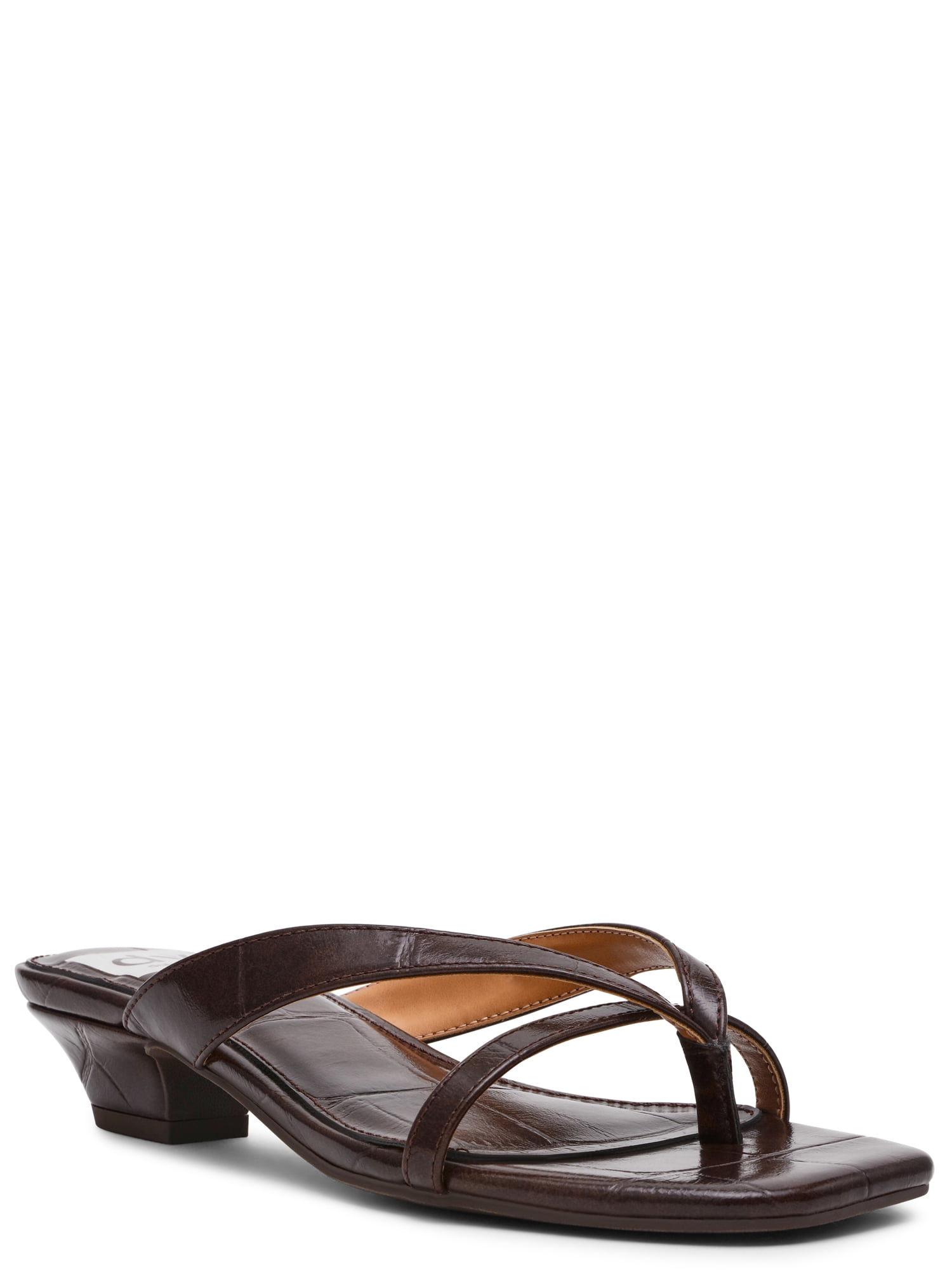 DV Dolce Vita Women's Bex Slide On Kitten Heel Sandal - Walmart.com