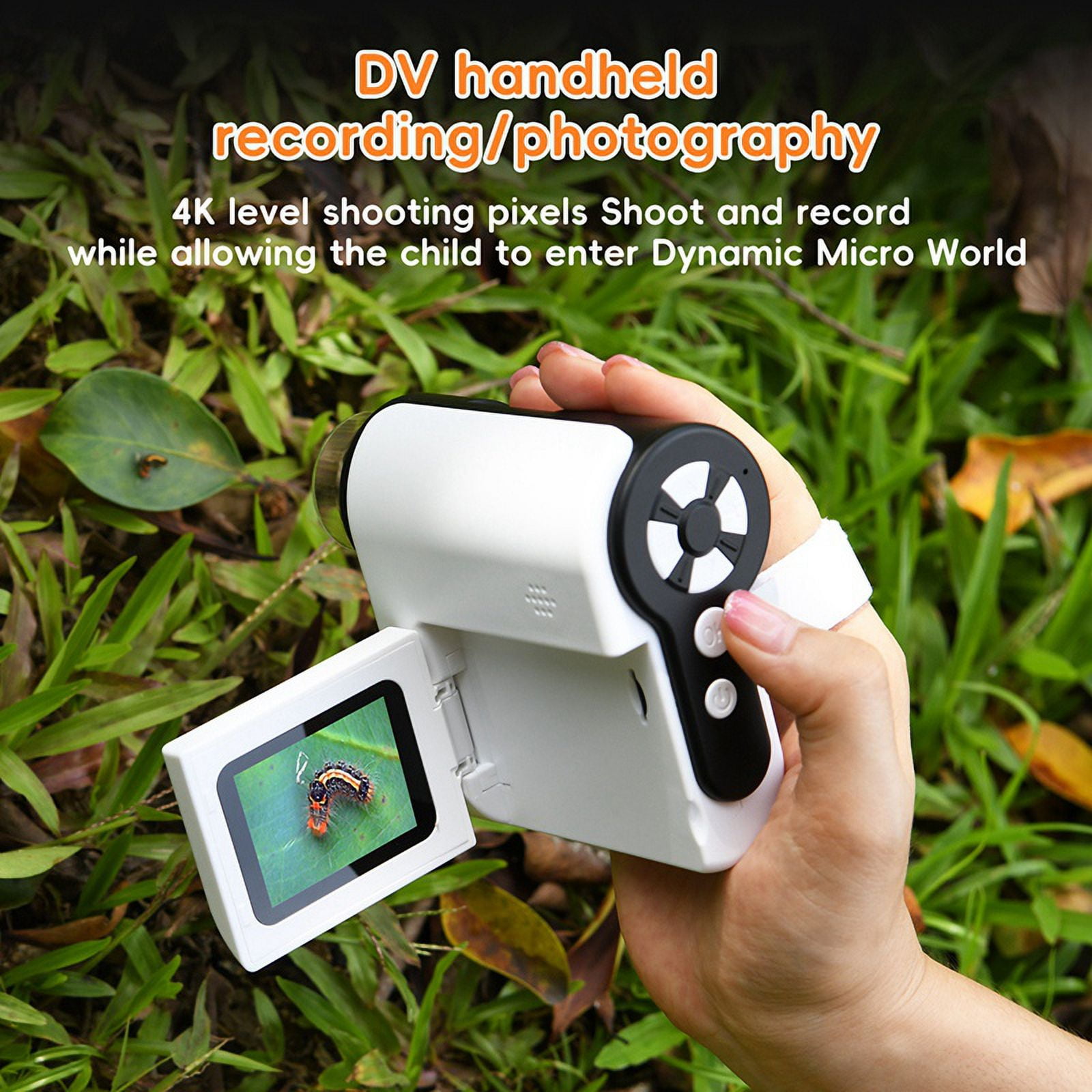 DV Microscope for Kids 1000X Microscope with 6 Adjustable LED Lights ...